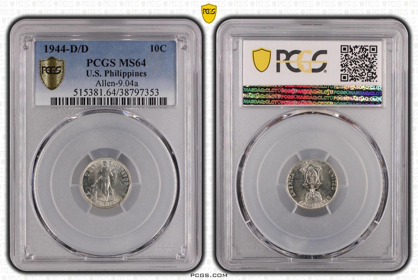 PCGS Certificate Verification Coin Details for Cert #38797353