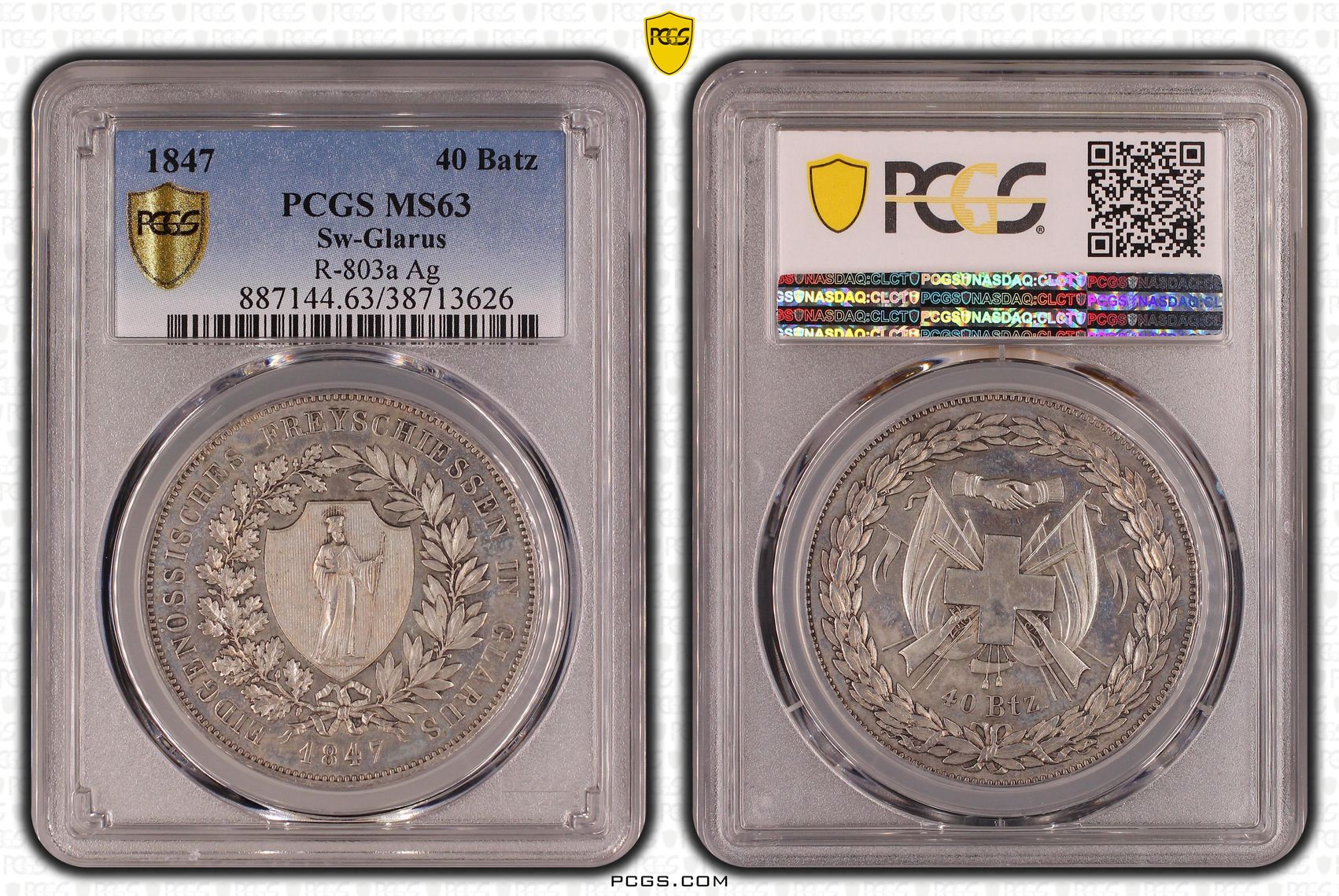 PCGS Certificate Verification Coin Details for Cert #38713626