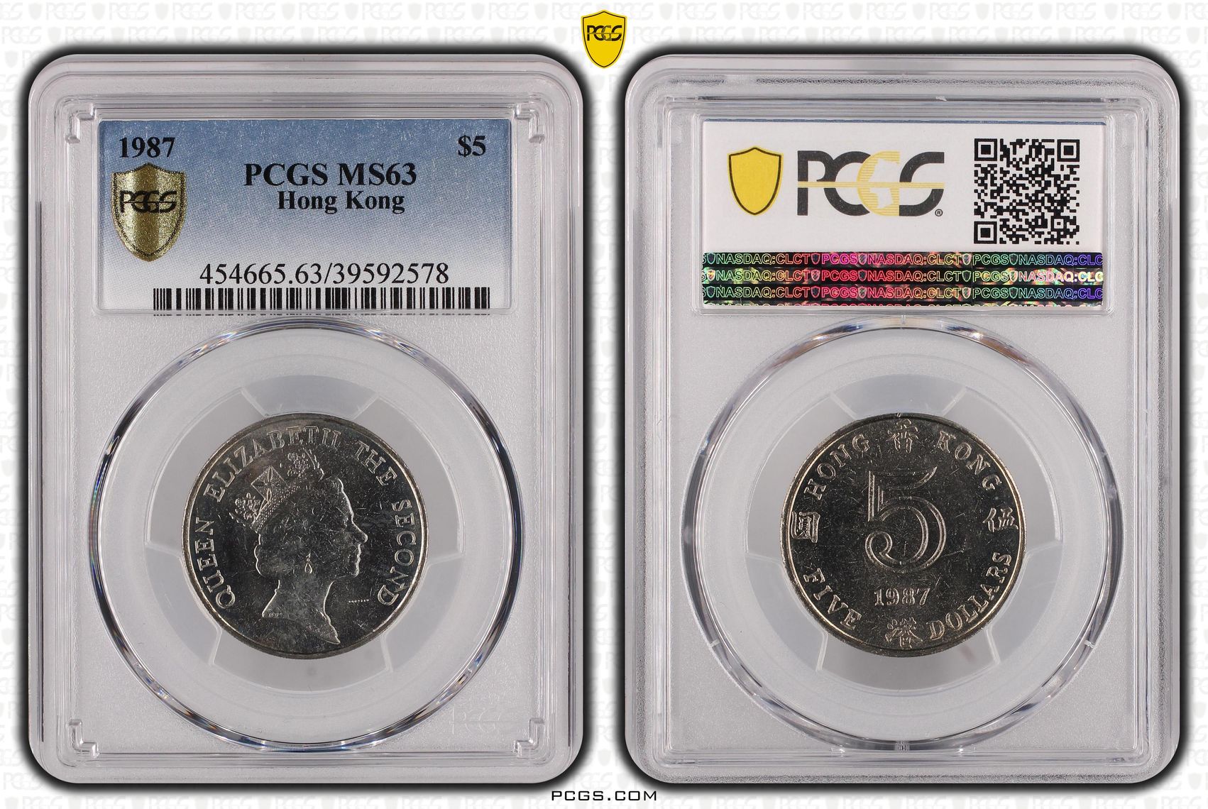 PCGS Certificate Verification Coin Details for Cert #39592578
