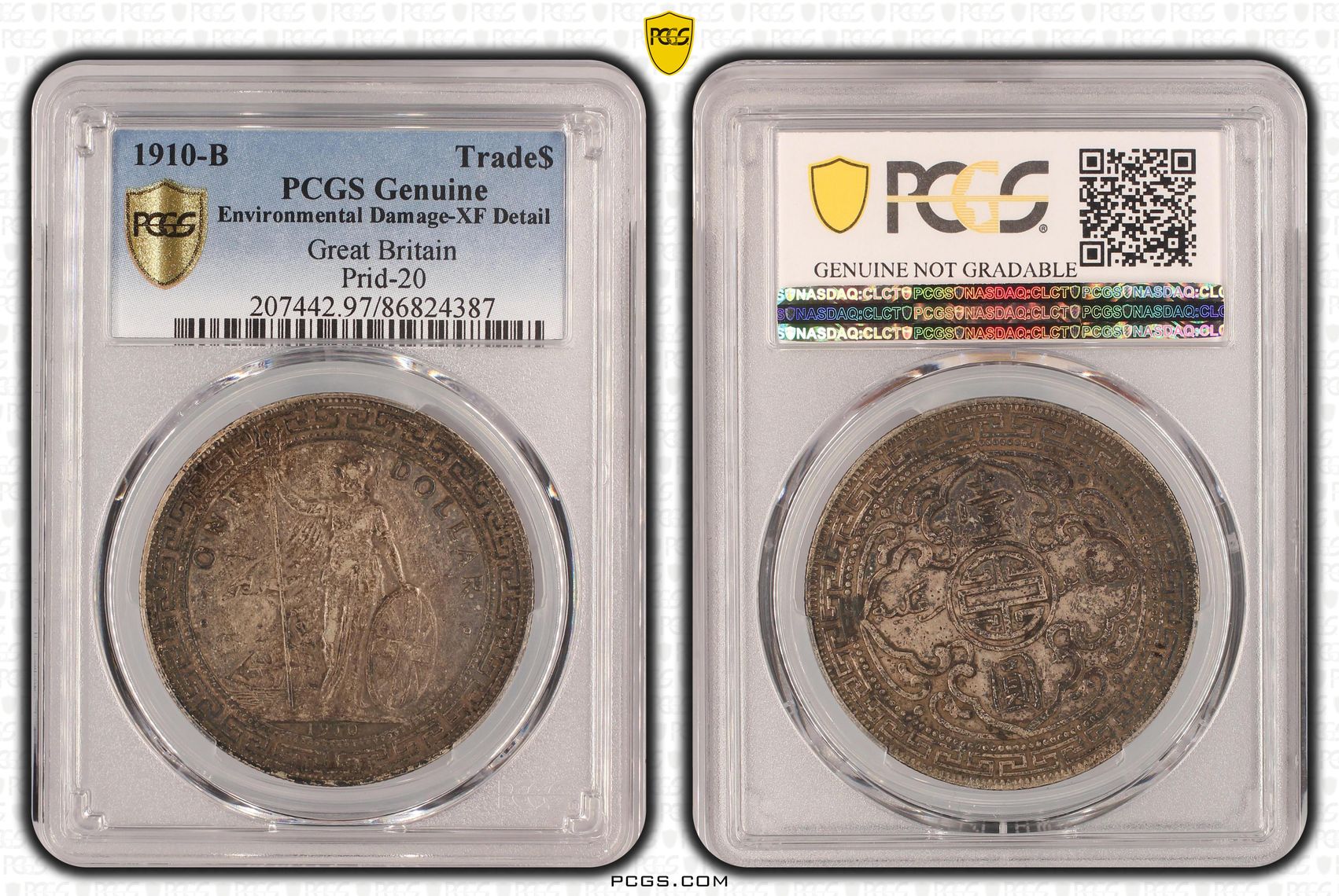 PCGS Certificate Verification Coin Details for Cert #86824387