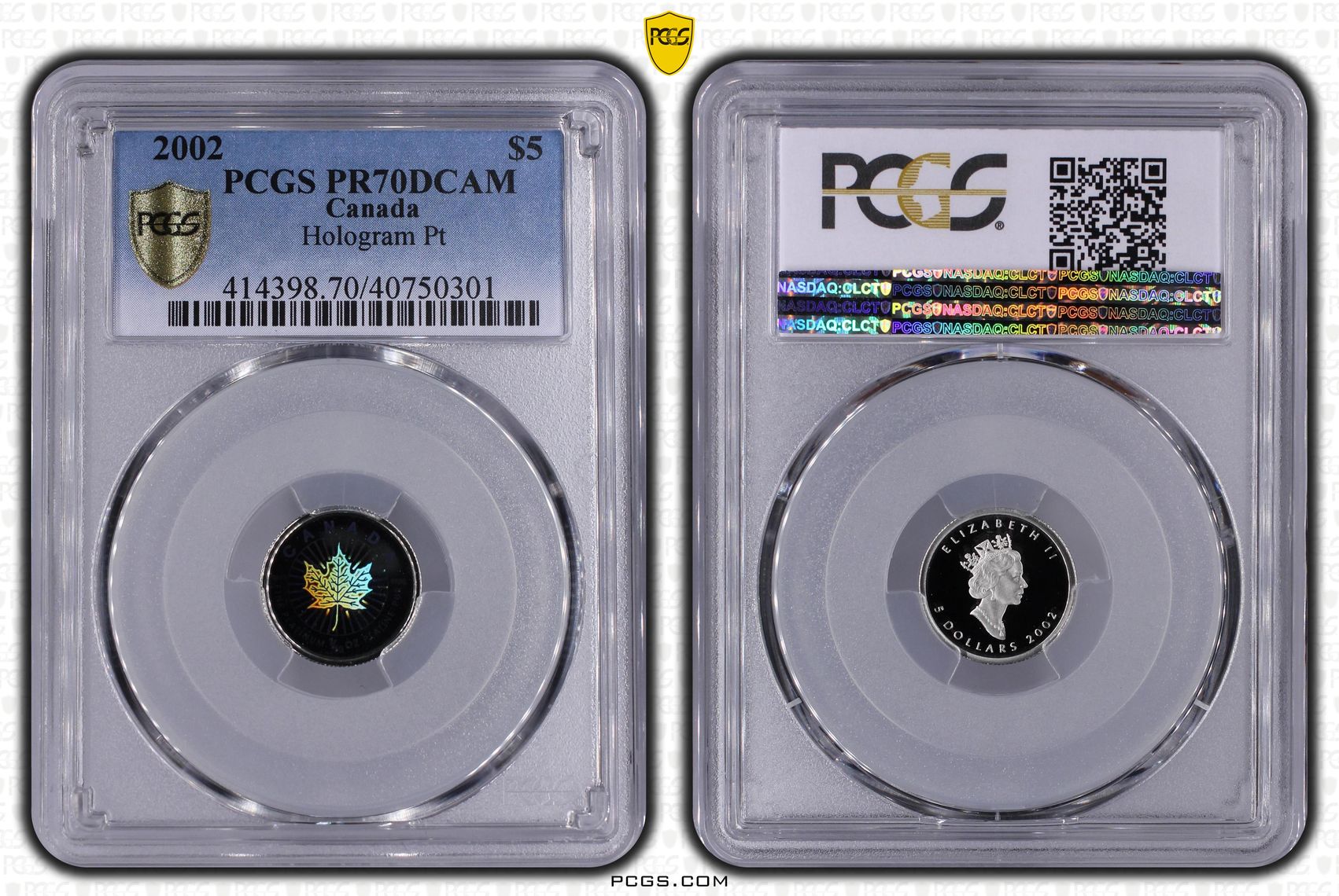 PCGS Certificate Verification Coin Details for Cert #40750301
