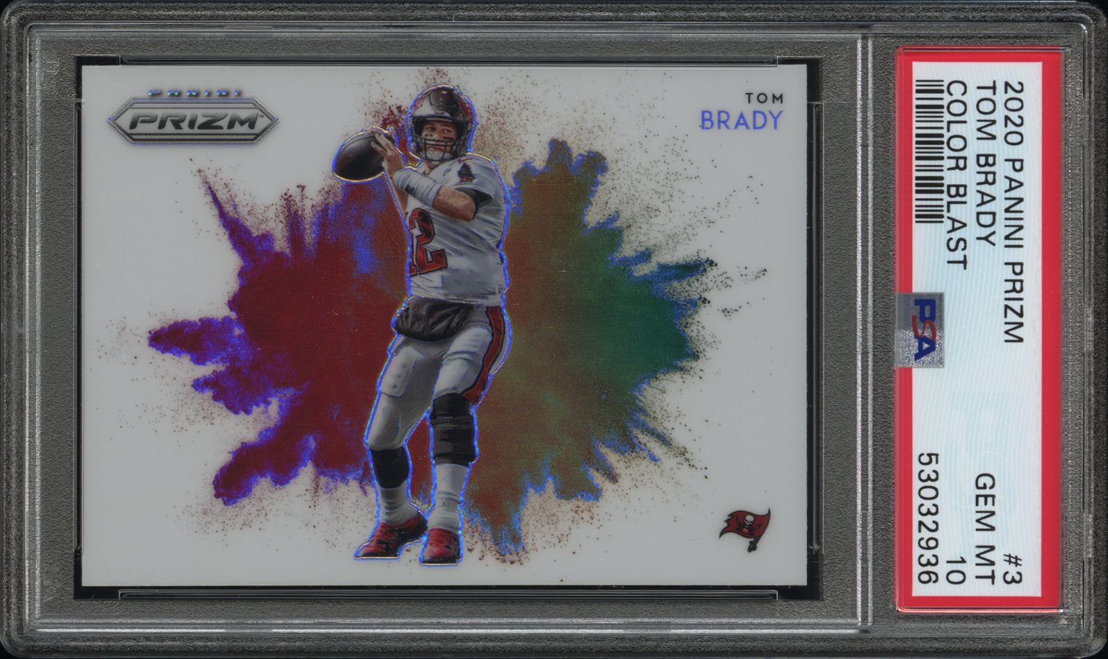 2020 PANINI PRIZM COLOR BLAST COLOR BLAST TOM BRADY PSA 10 | Veriswap