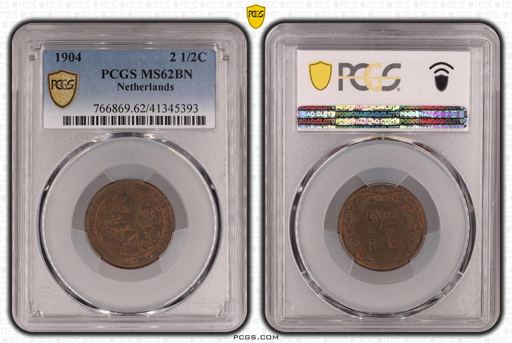 PCGS Certificate Verification Coin Details for Cert #41345393