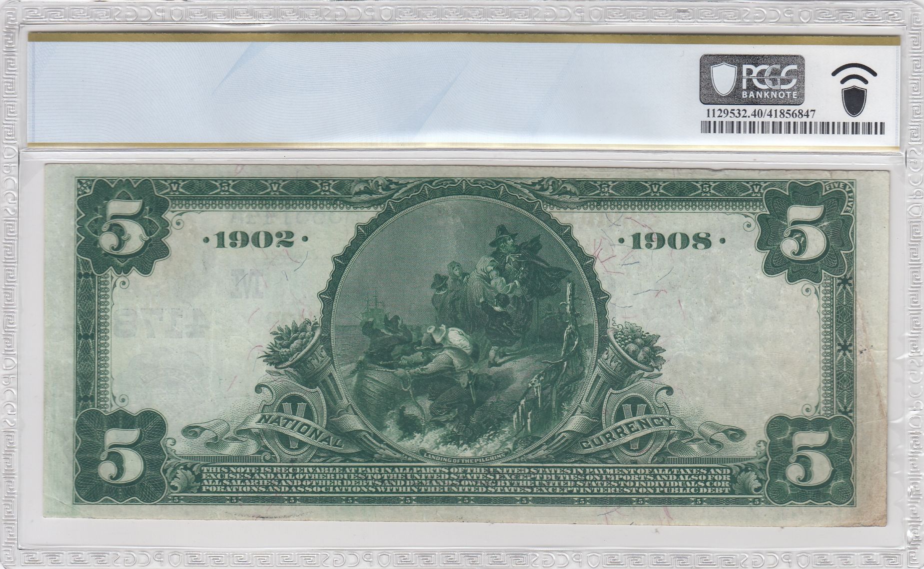 PCGS Certificate Verification Banknote Details for Cert #41856847