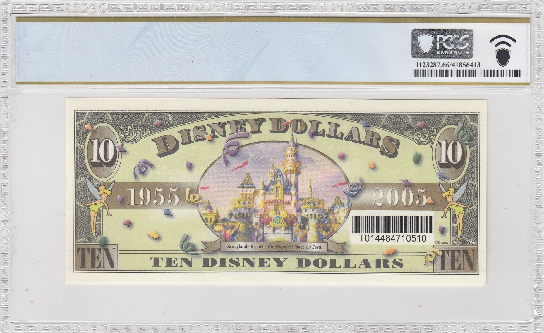 R- 116 2005 $10 Disney Store Disney Dollar Stitch / Disneyland Resort ...