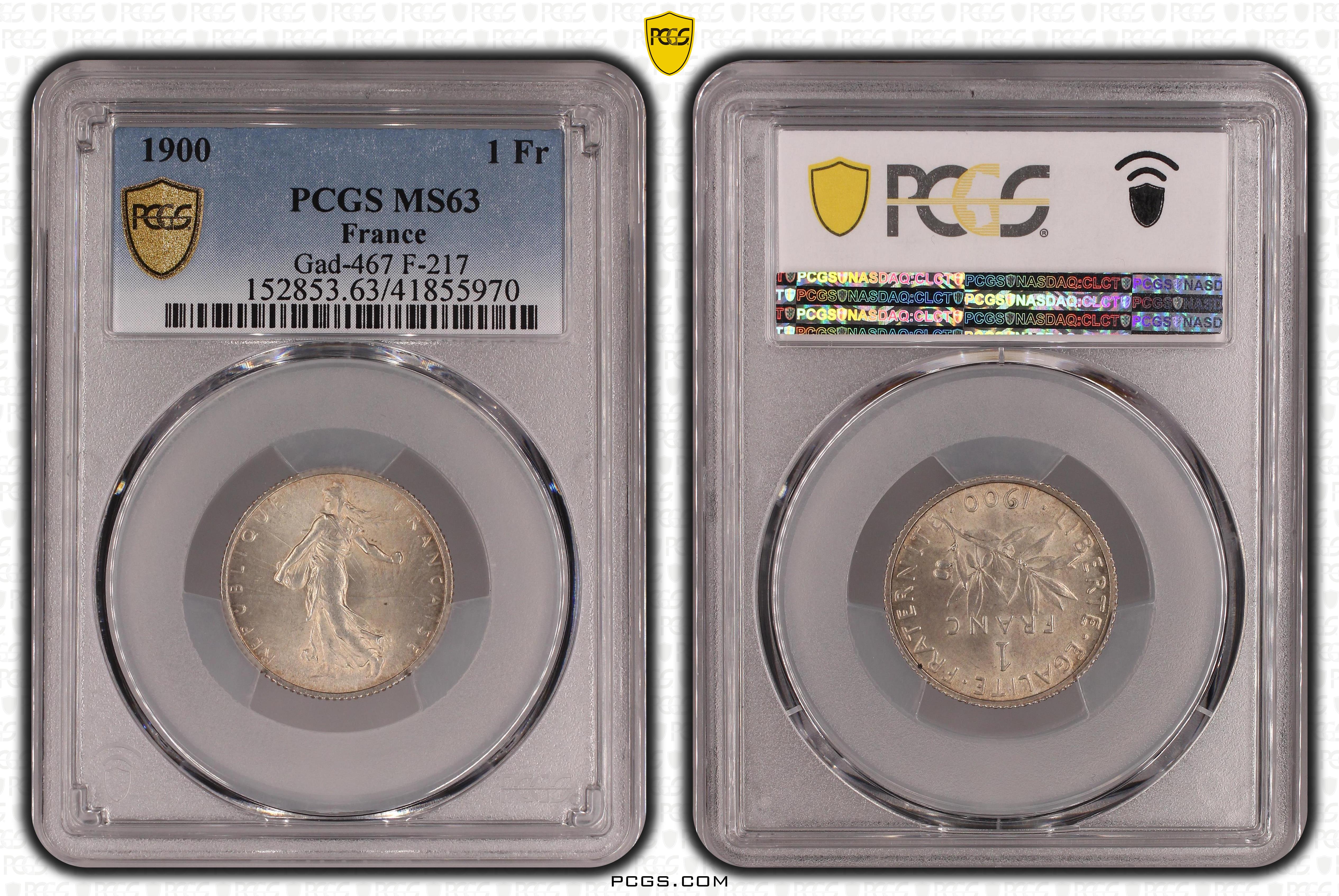 PCGS Certificate Verification Coin Details for Cert #41855970