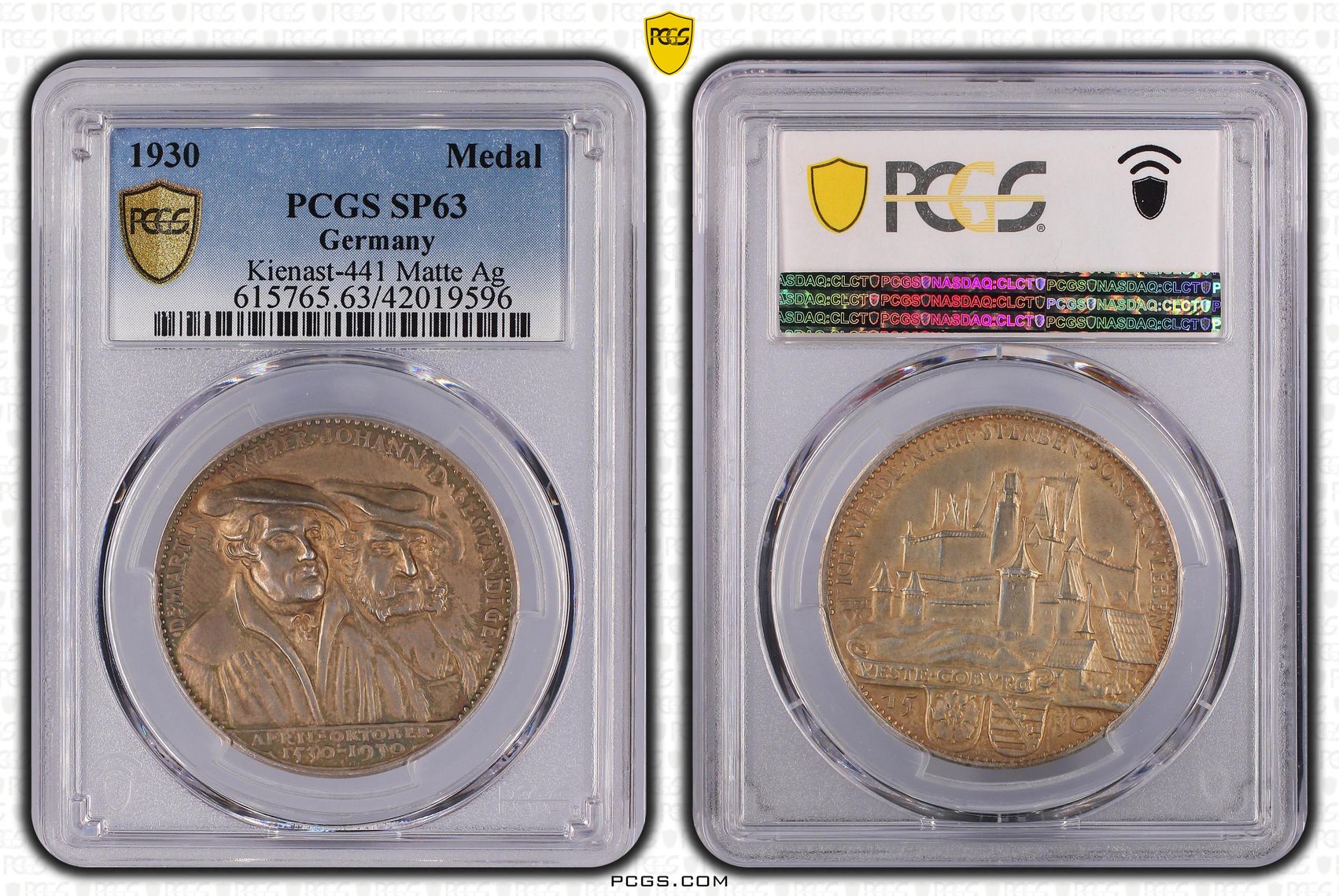 PCGS Certificate Verification Coin Details for Cert #42019596