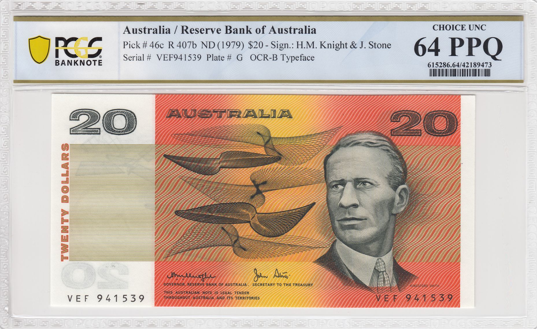 PCGS Certificate Verification Banknote Details for Cert #42189473