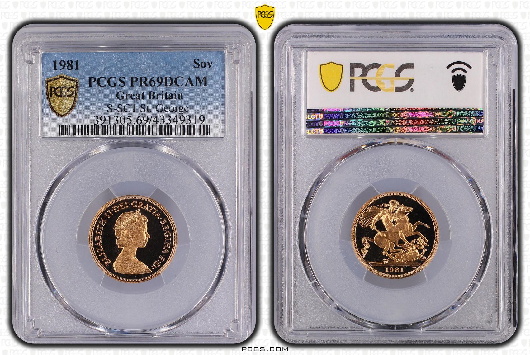 PCGS Certificate Verification Coin Details for Cert #43349319
