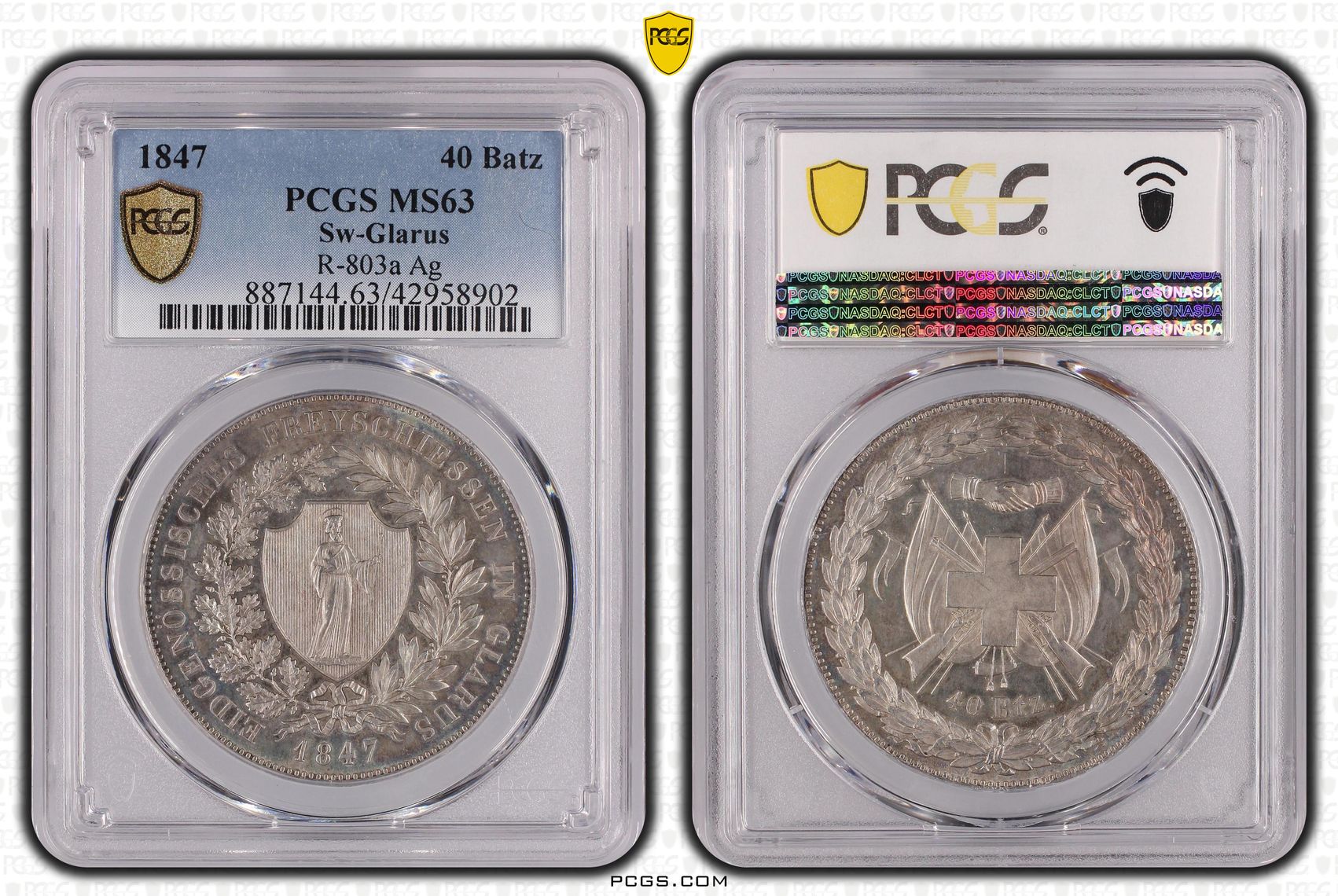 PCGS Certificate Verification Coin Details for Cert #42958902