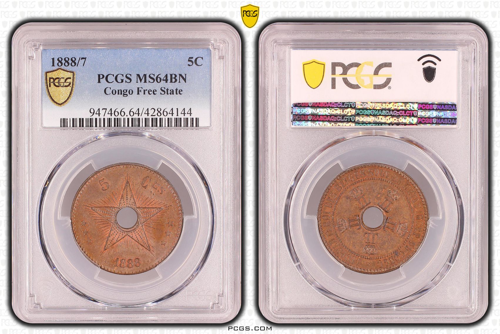 PCGS Certificate Verification Coin Details for Cert #42864144