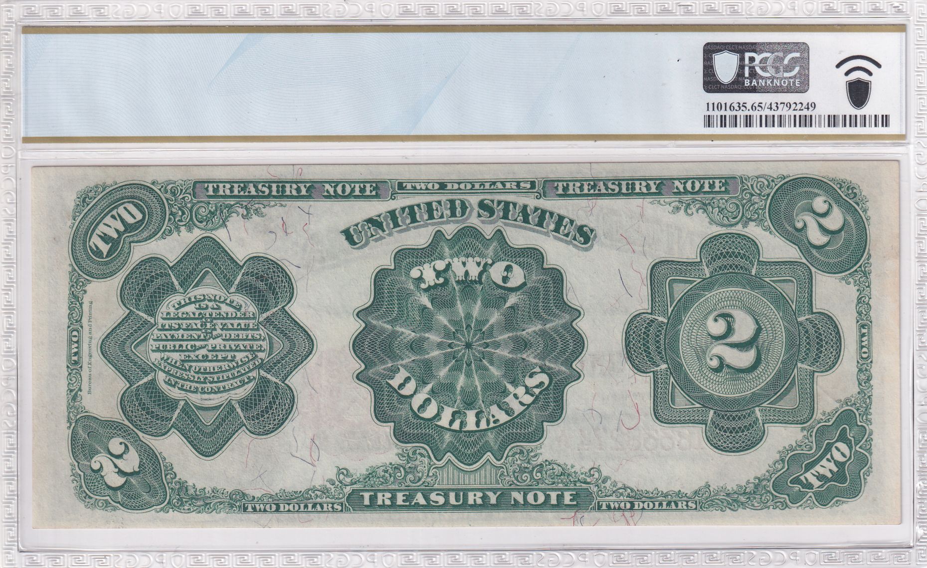 Fr. 358 1891 $2 Small Red Seal Treasury Note - PCGS NoteFacts