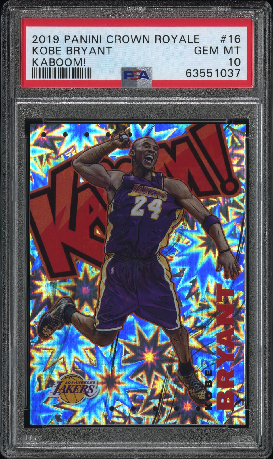 2019 KOBE BRYANT PANINI CROWN ROYALE KABOOM! KABOOM! | Veriswap