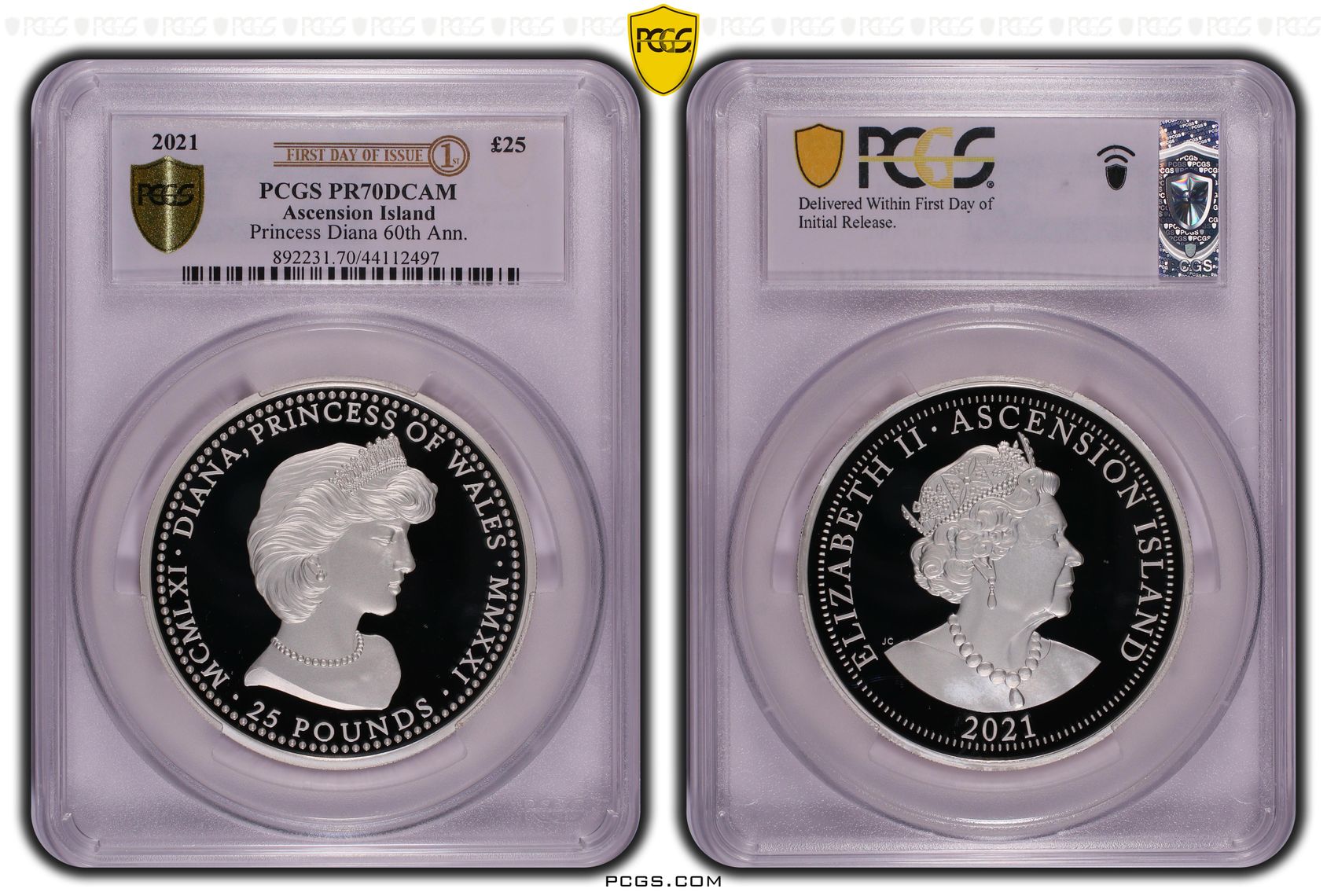 PCGS Certificate Verification Coin Details for Cert #44112497