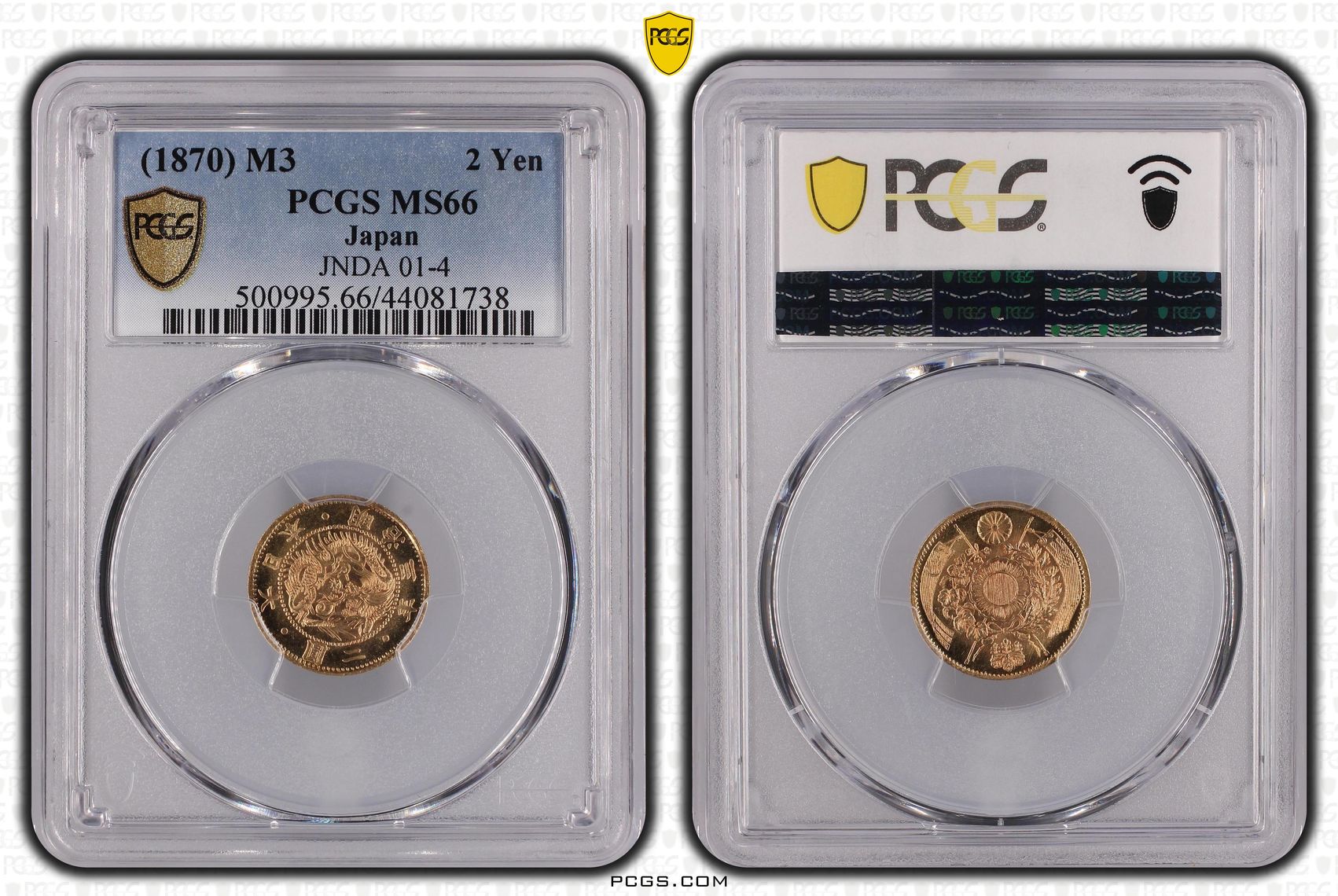 PCGS Certificate Verification Coin Details for Cert #44081738