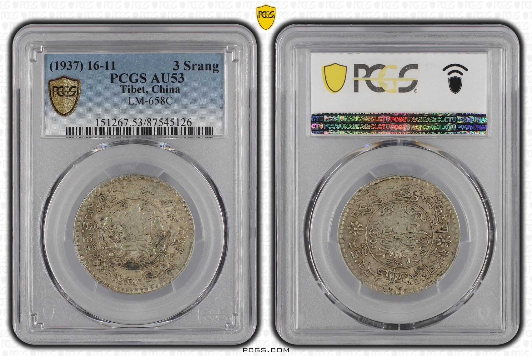 PCGS Certificate Verification Coin Details for Cert #87545126