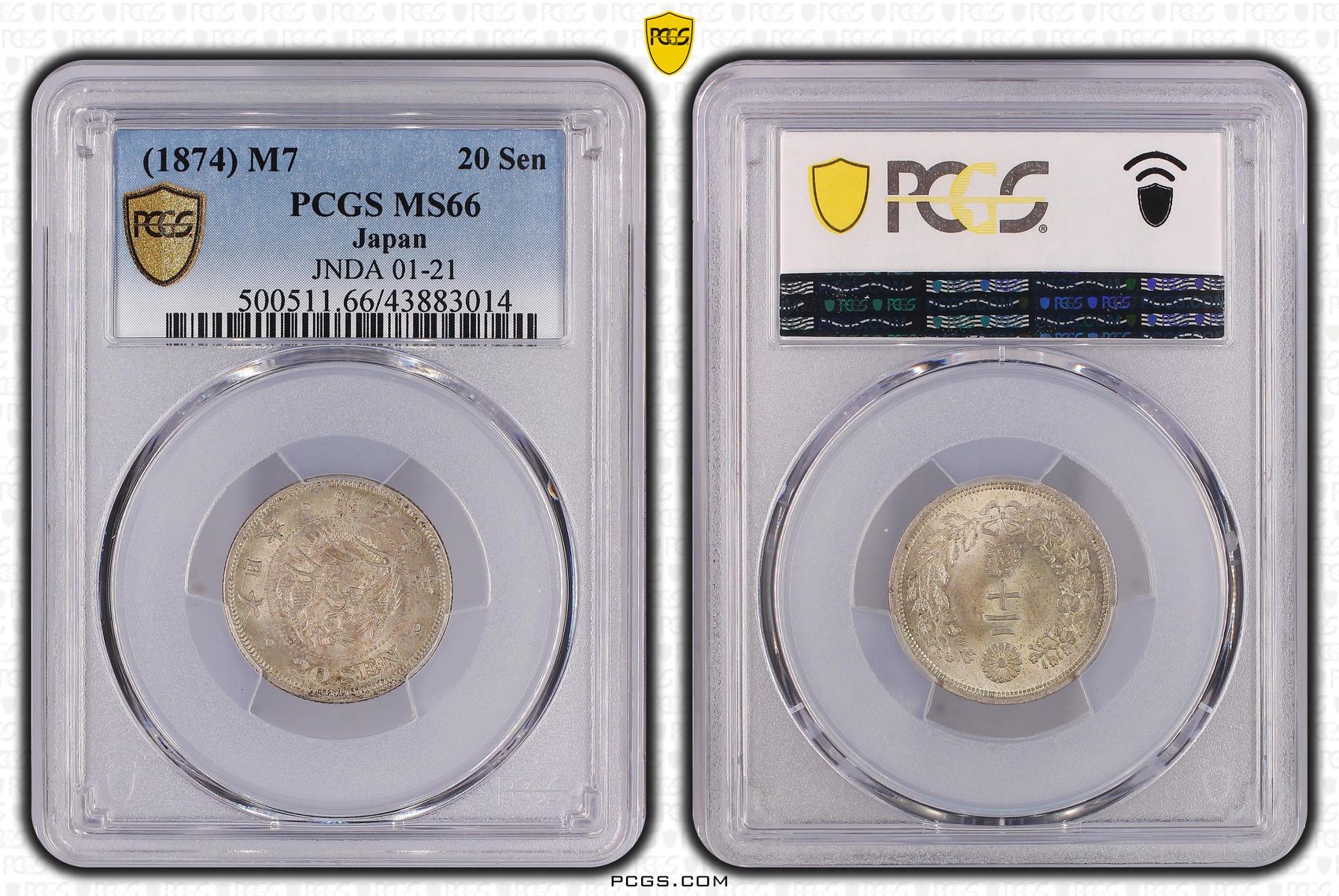 PCGS Certificate Verification Coin Details for Cert #43883014