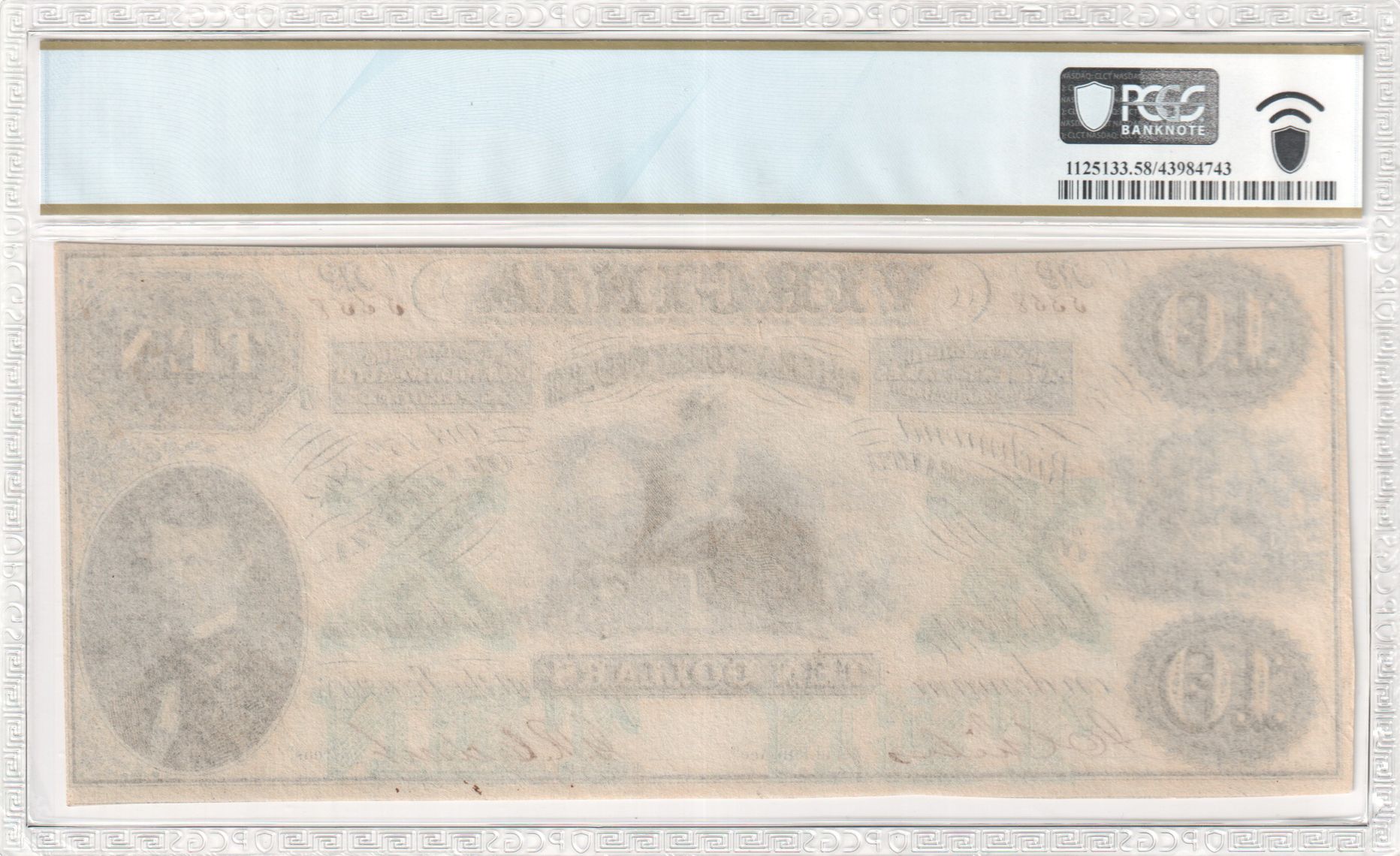 PCGS Certificate Verification Banknote Details for Cert #43984743