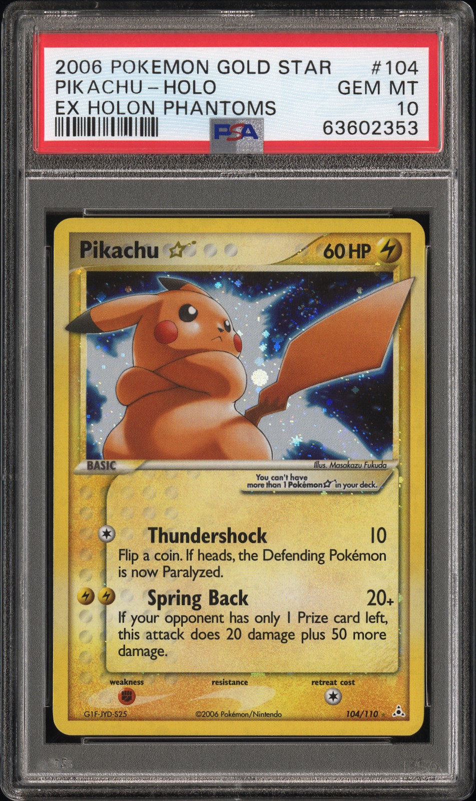 TCG - Pokemon Gold Star Holofoils Master Set (2004-2007): Over the ...