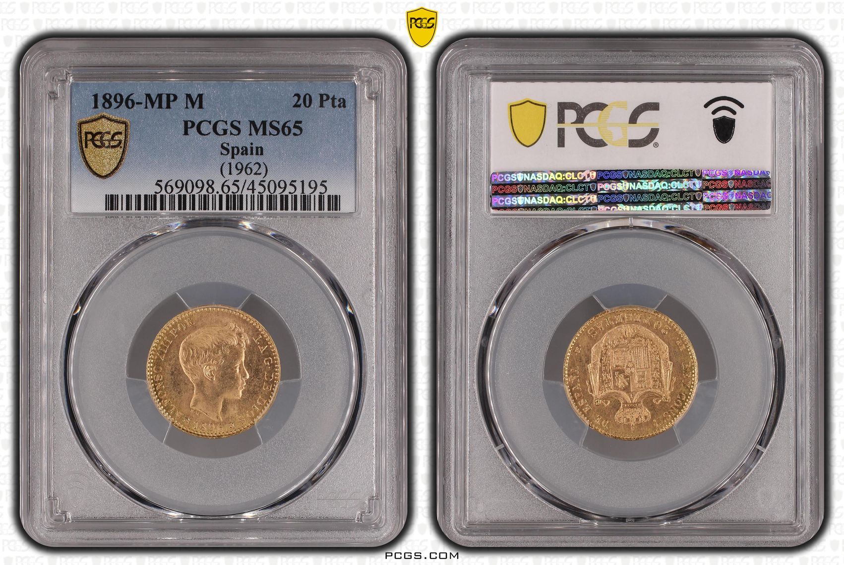 PCGS Certificate Verification Coin Details for Cert #45095195