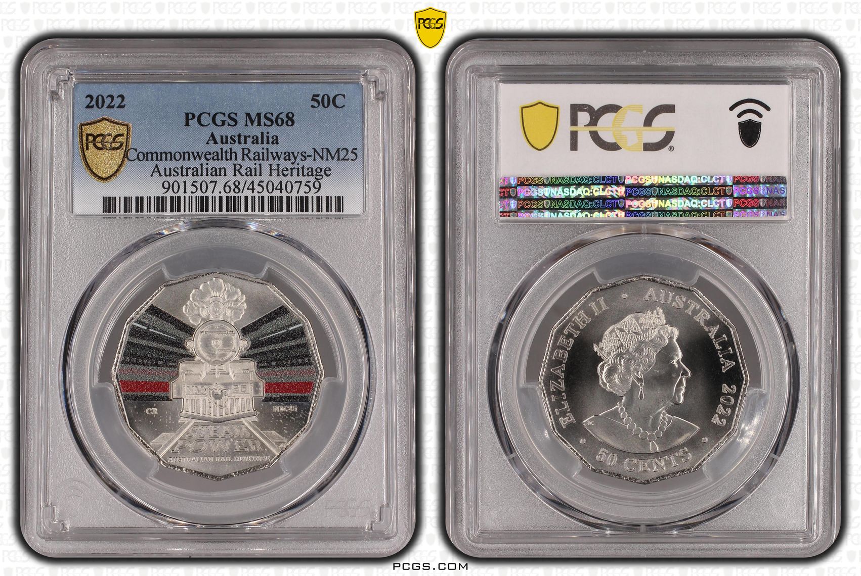 PCGS Certificate Verification Coin Details for Cert #45040759