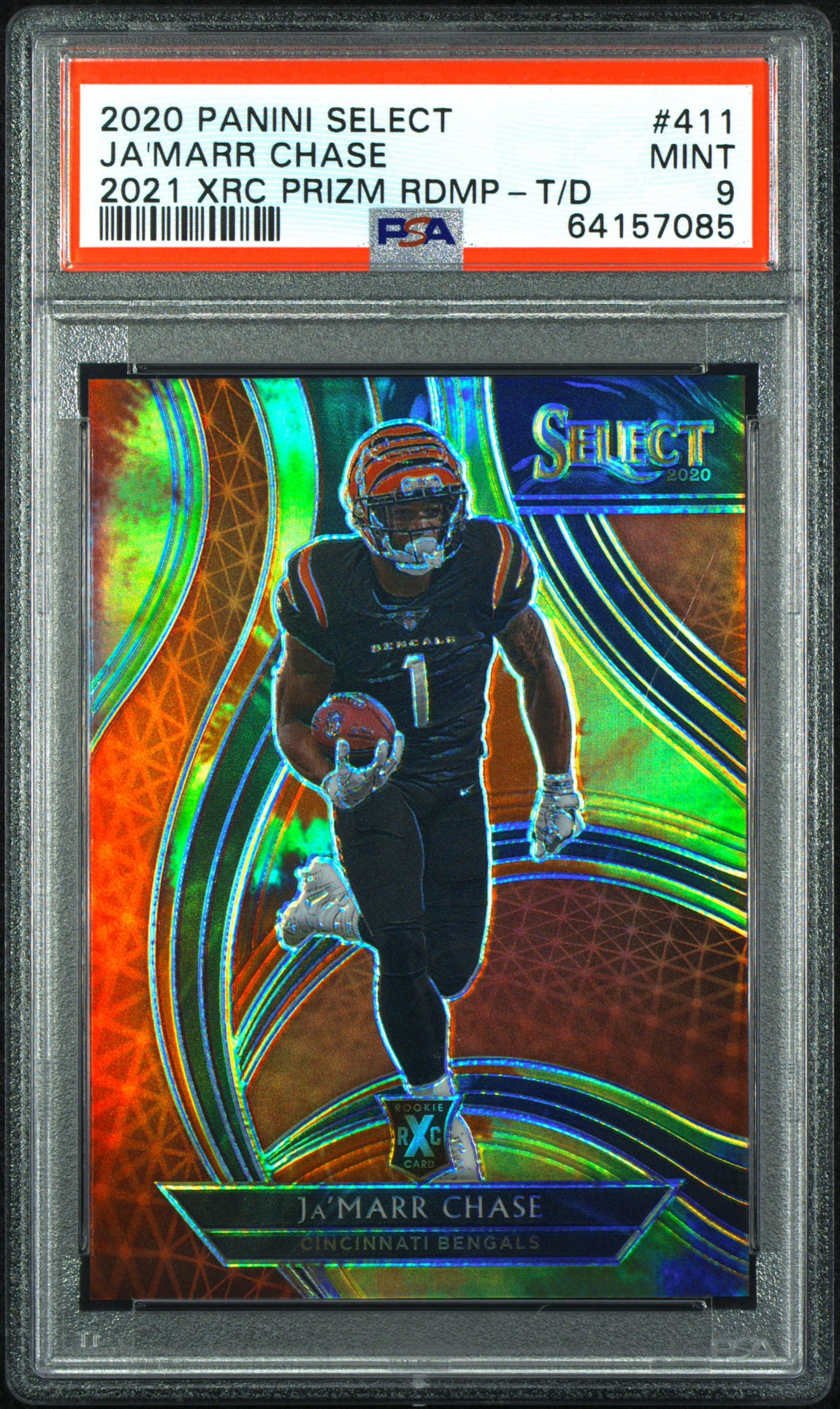 2020 Ja'MARR CHASE PANINI SELECT 2021 XRC PRIZM REDEMPTION 2021 XRC ...