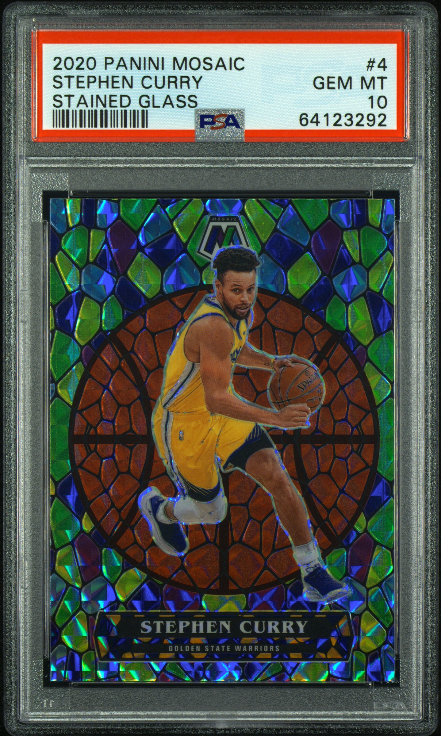 2020 STEPHEN CURRY PANINI MOSAIC STAINED GLASS STAINED GLASS | Veriswap