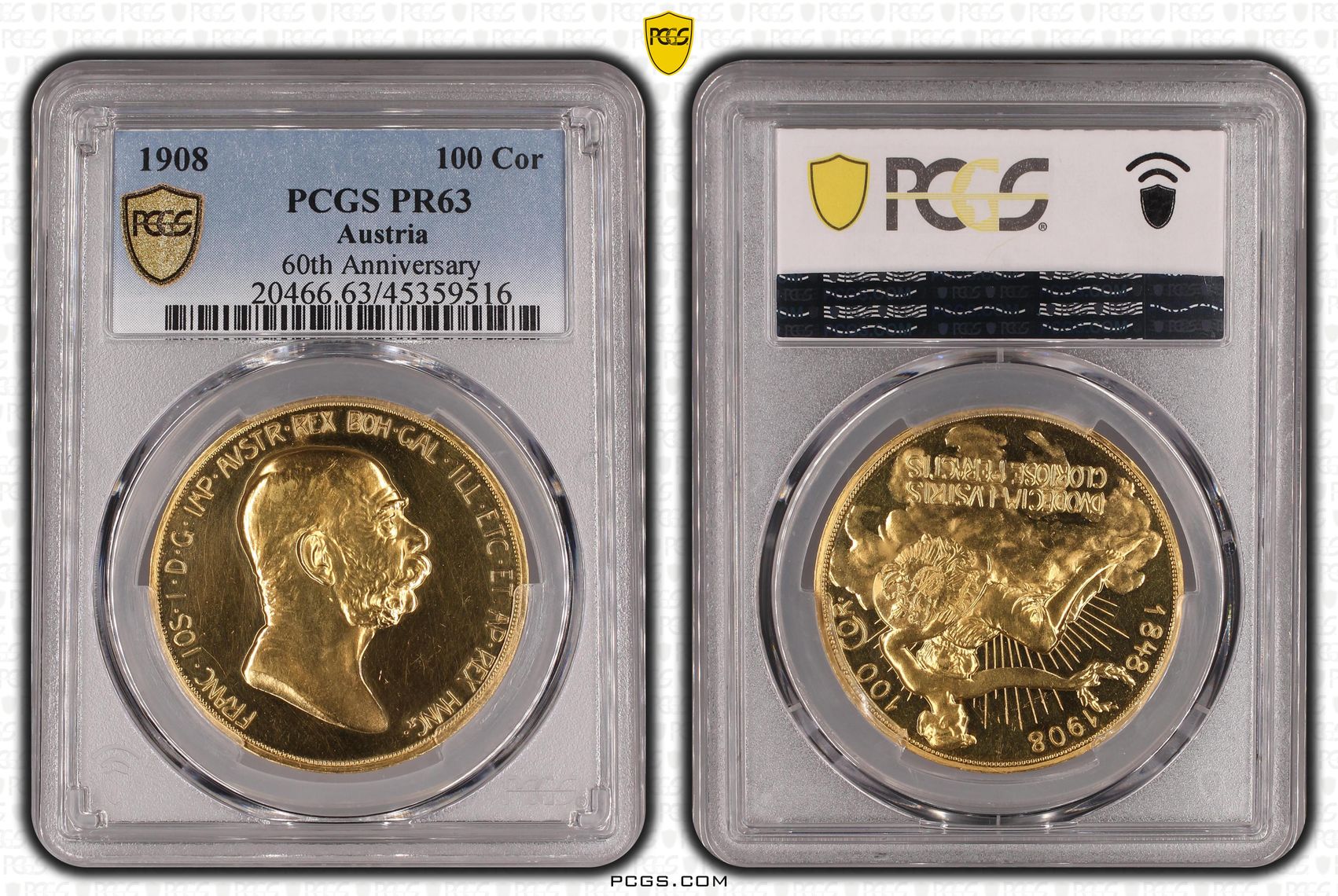 PCGS Certificate Verification Coin Details for Cert #45359516