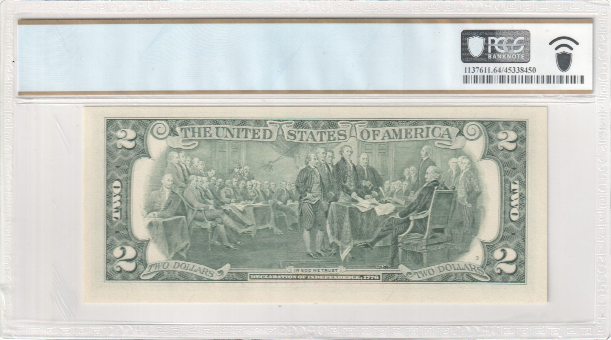 PCGS Certificate Verification Banknote Details for Cert #45338450