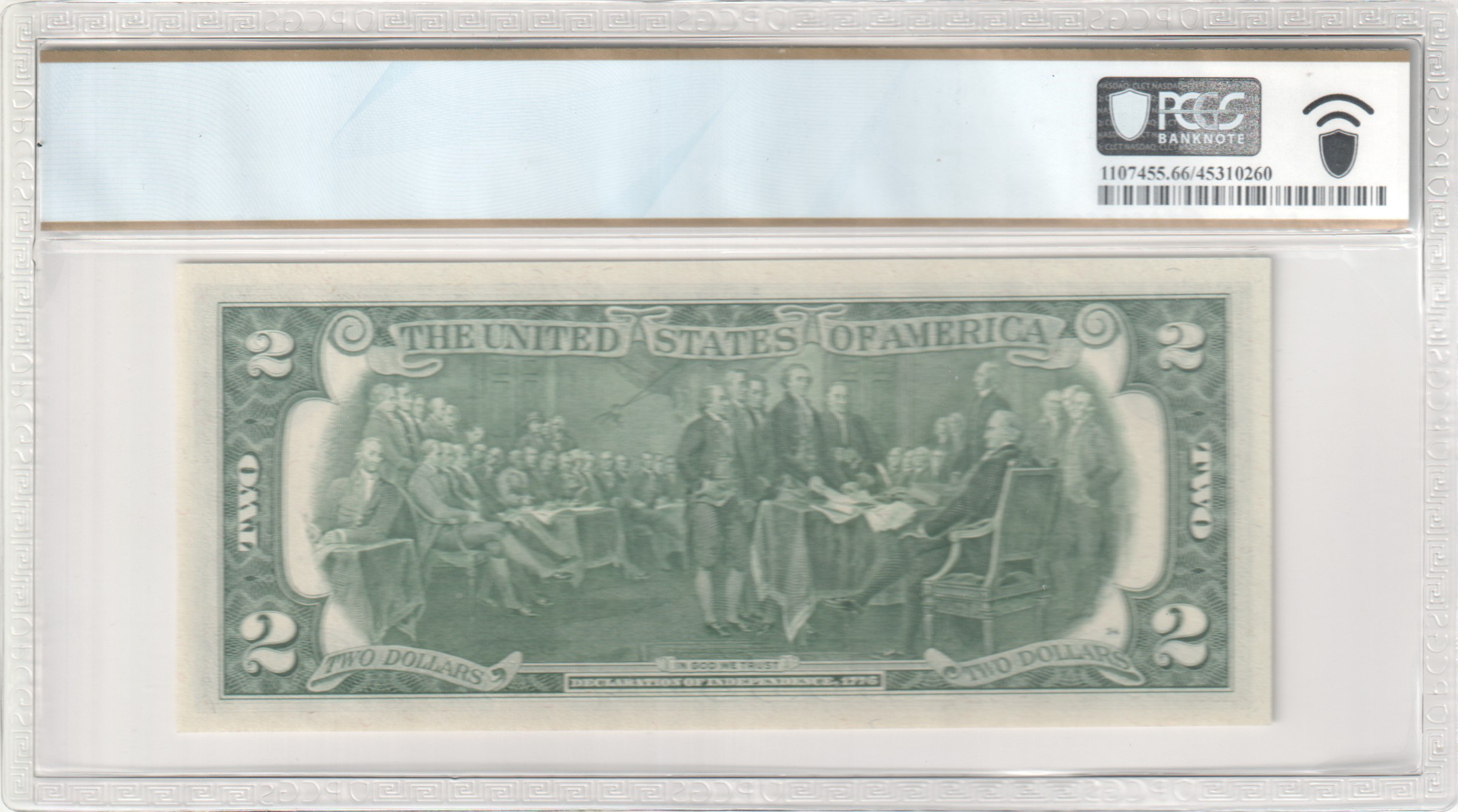 PCGS Certificate Verification Banknote Details for Cert #45310260