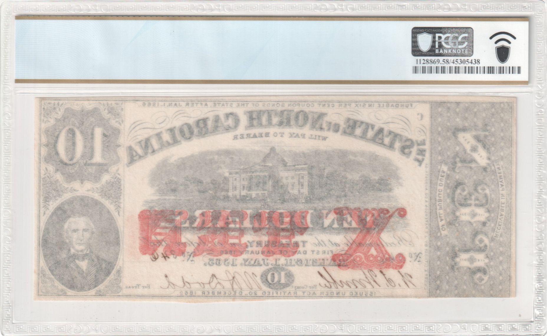 PCGS Certificate Verification Banknote Details for Cert #45305438