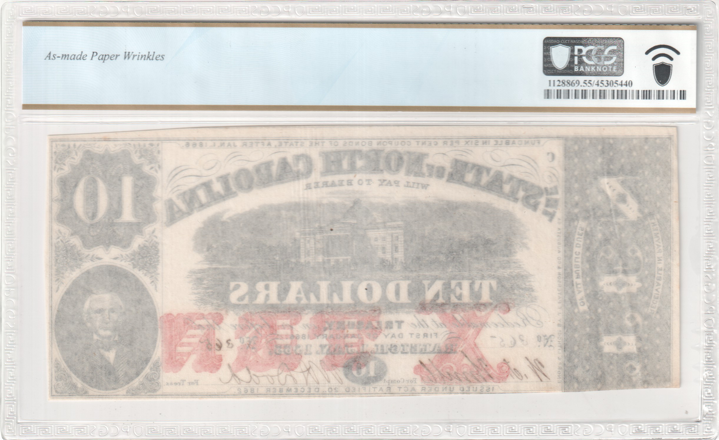 PCGS Certificate Verification Banknote Details for Cert #45305440