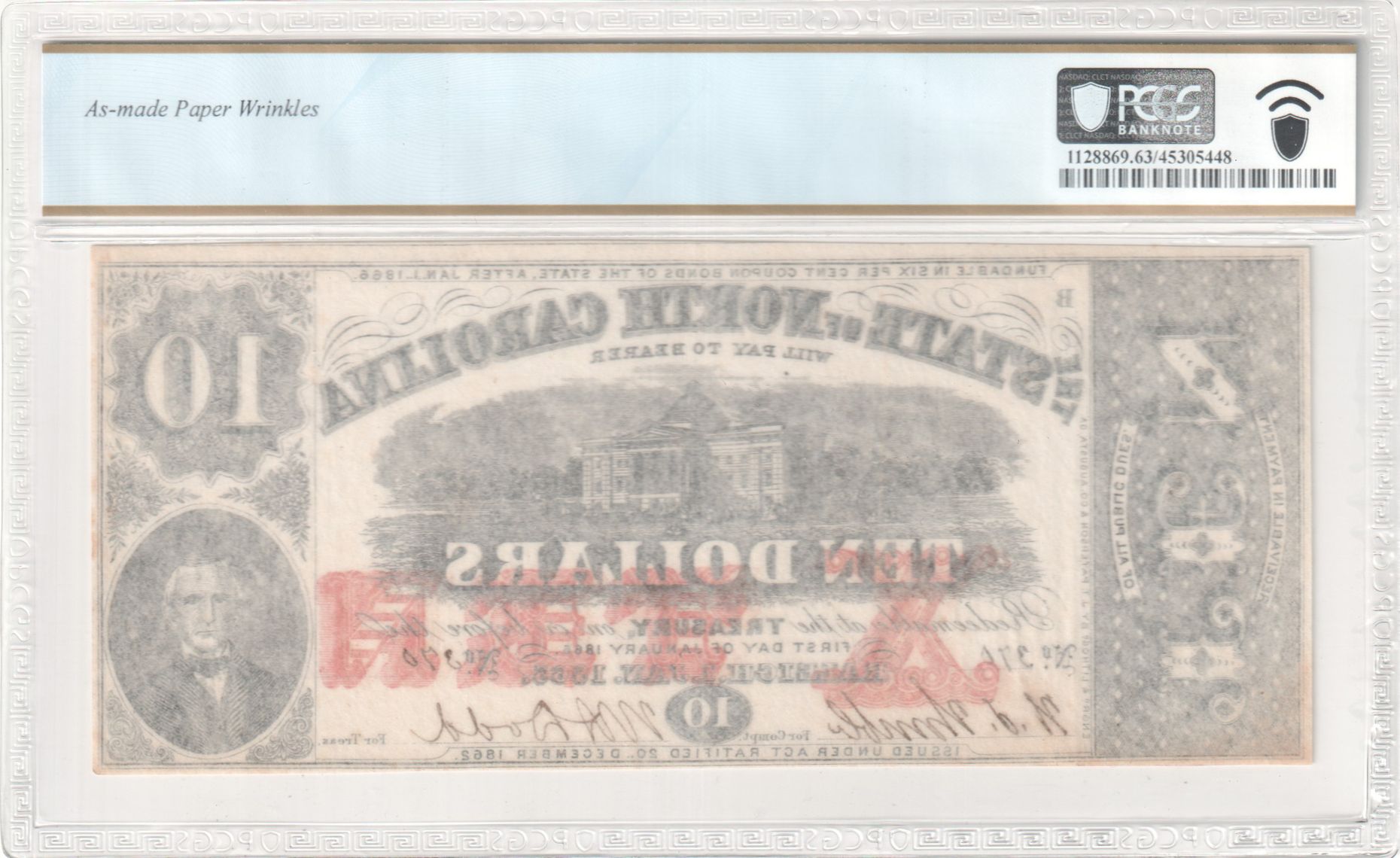 PCGS Certificate Verification Banknote Details for Cert #45305448
