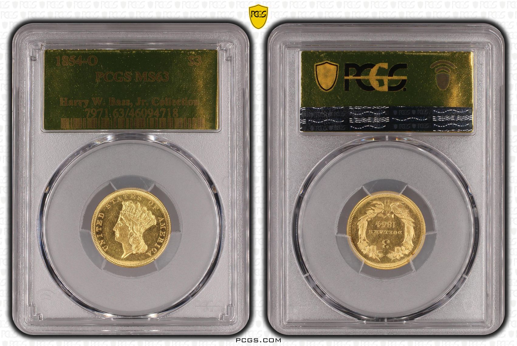 PCGS Certificate Verification Coin Details for Cert #46094718