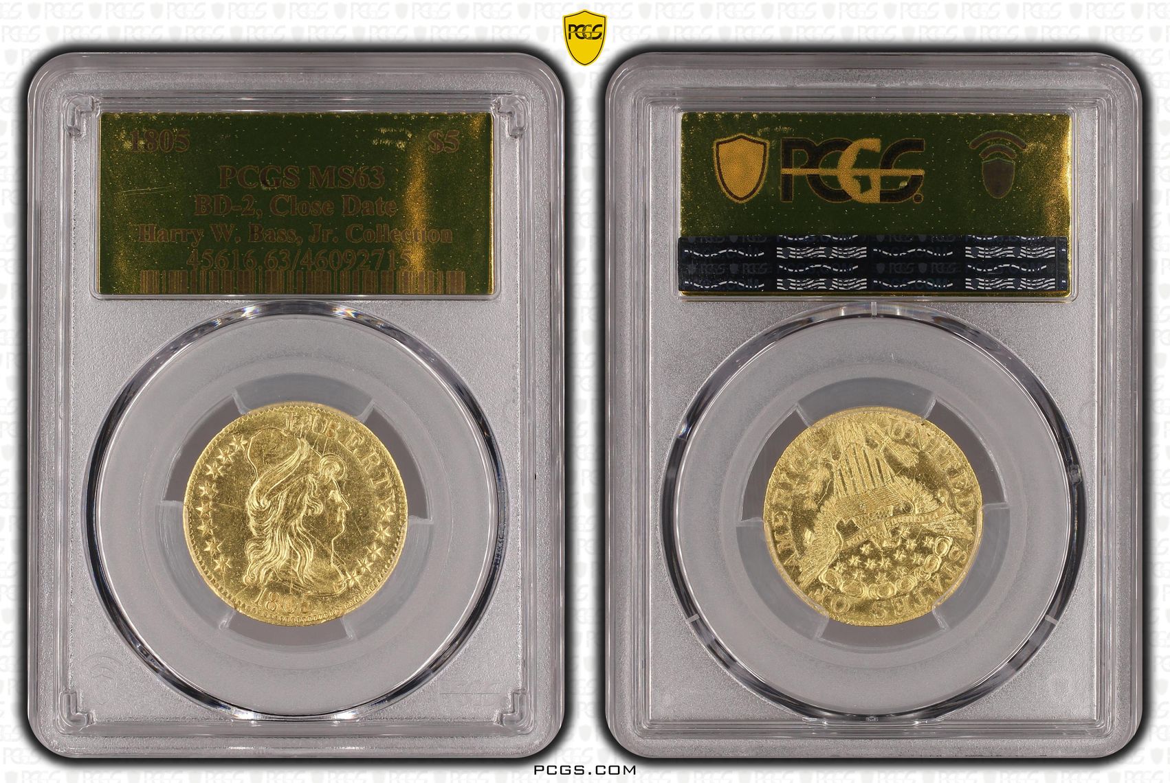 PCGS Certificate Verification Coin Details for Cert #46092715