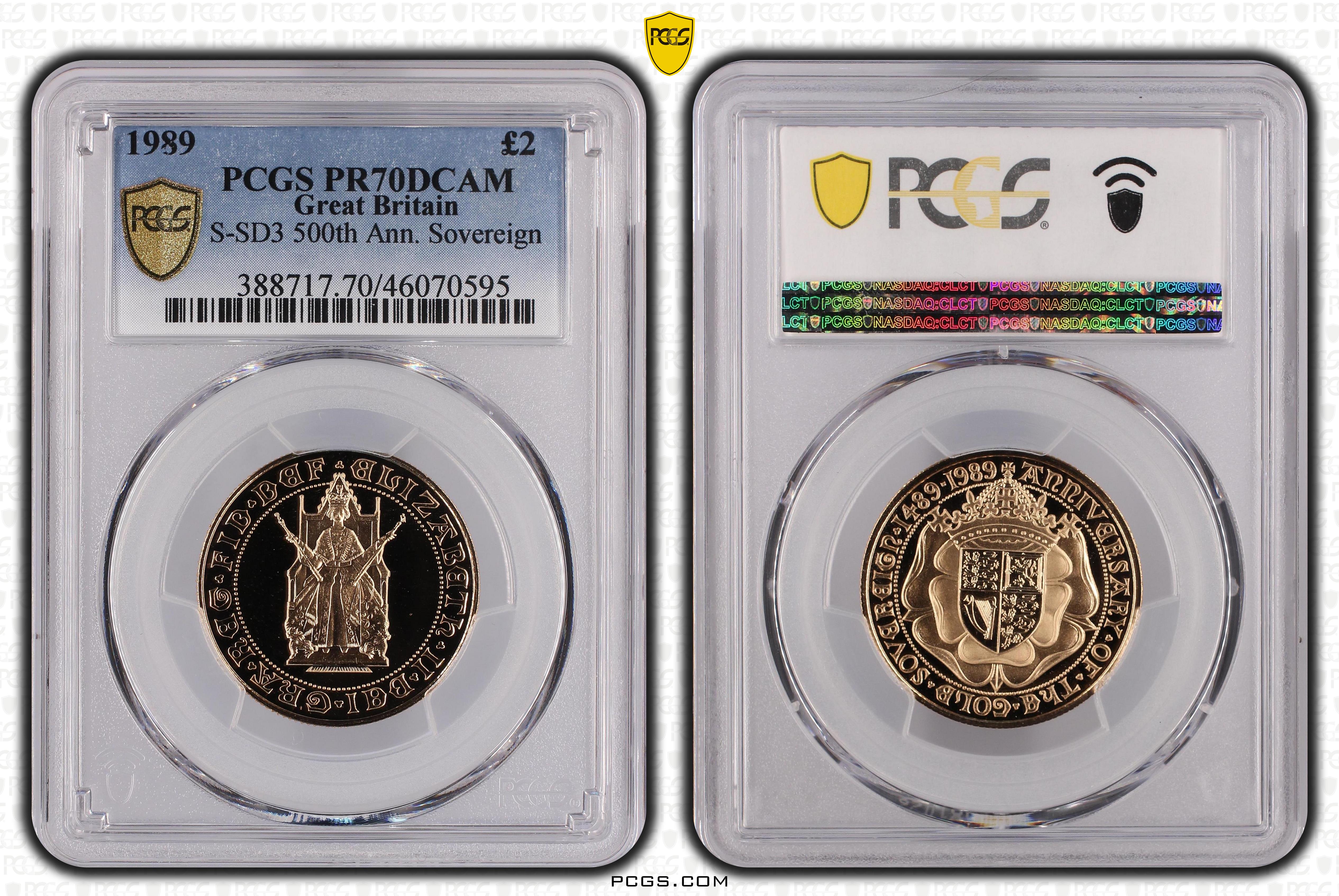 PCGS Certificate Verification Coin Details for Cert #46070595