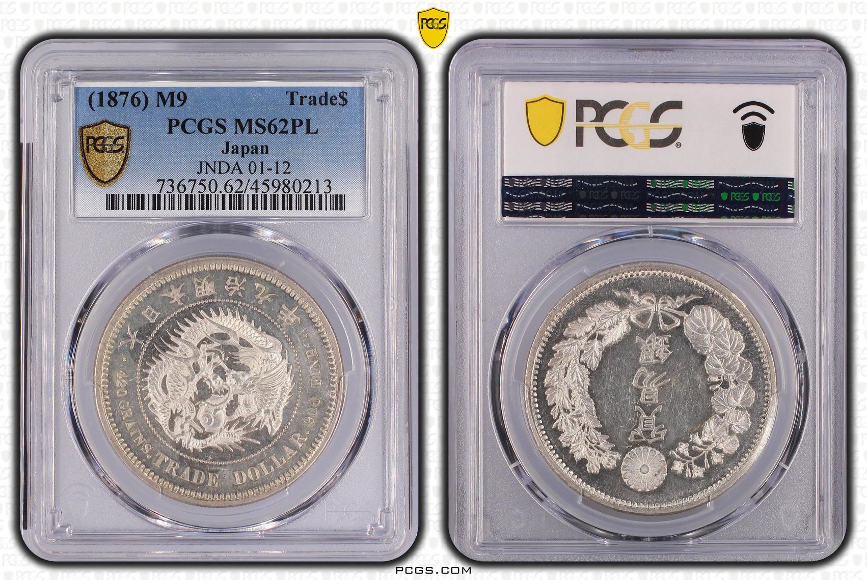 PCGS Certificate Verification Coin Details for Cert #45980213