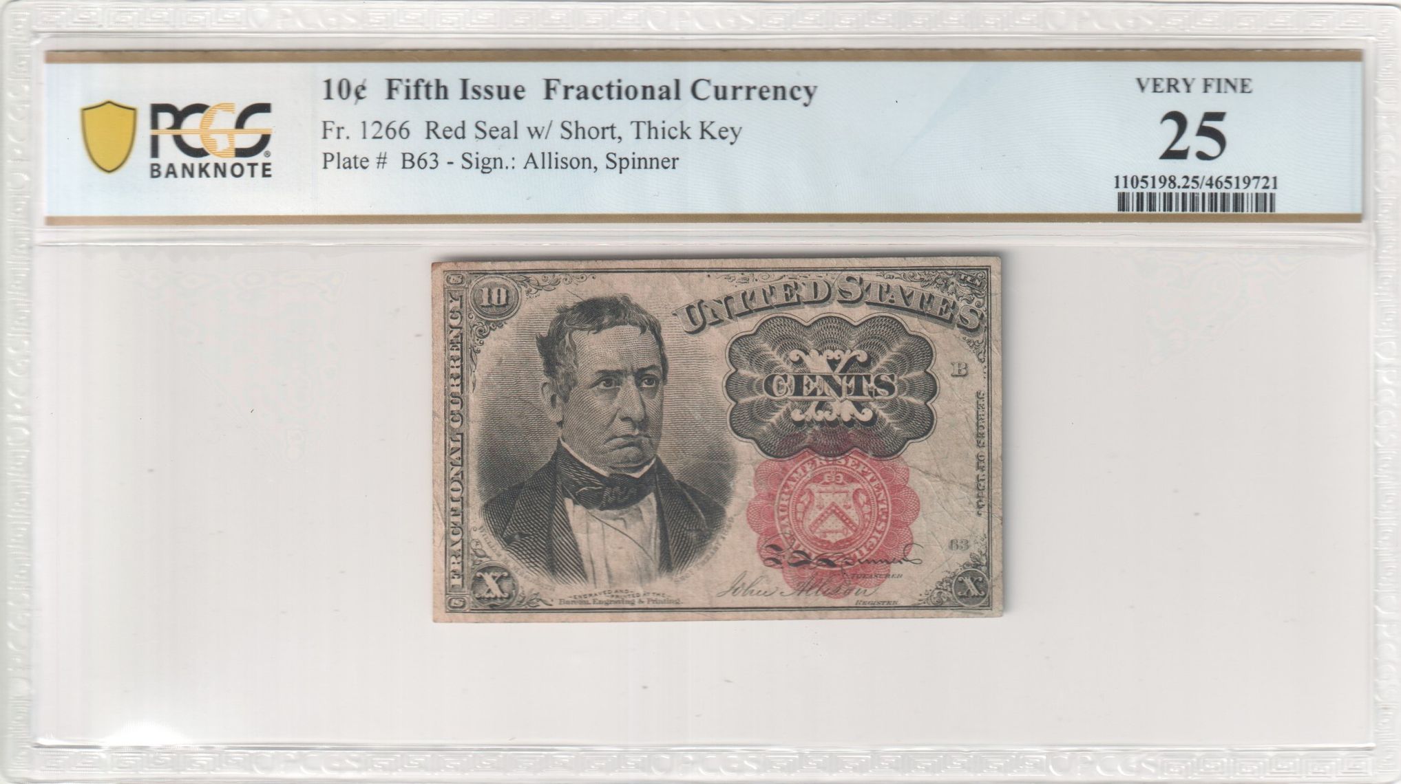 PCGS Certificate Verification Banknote Details for Cert #46519721