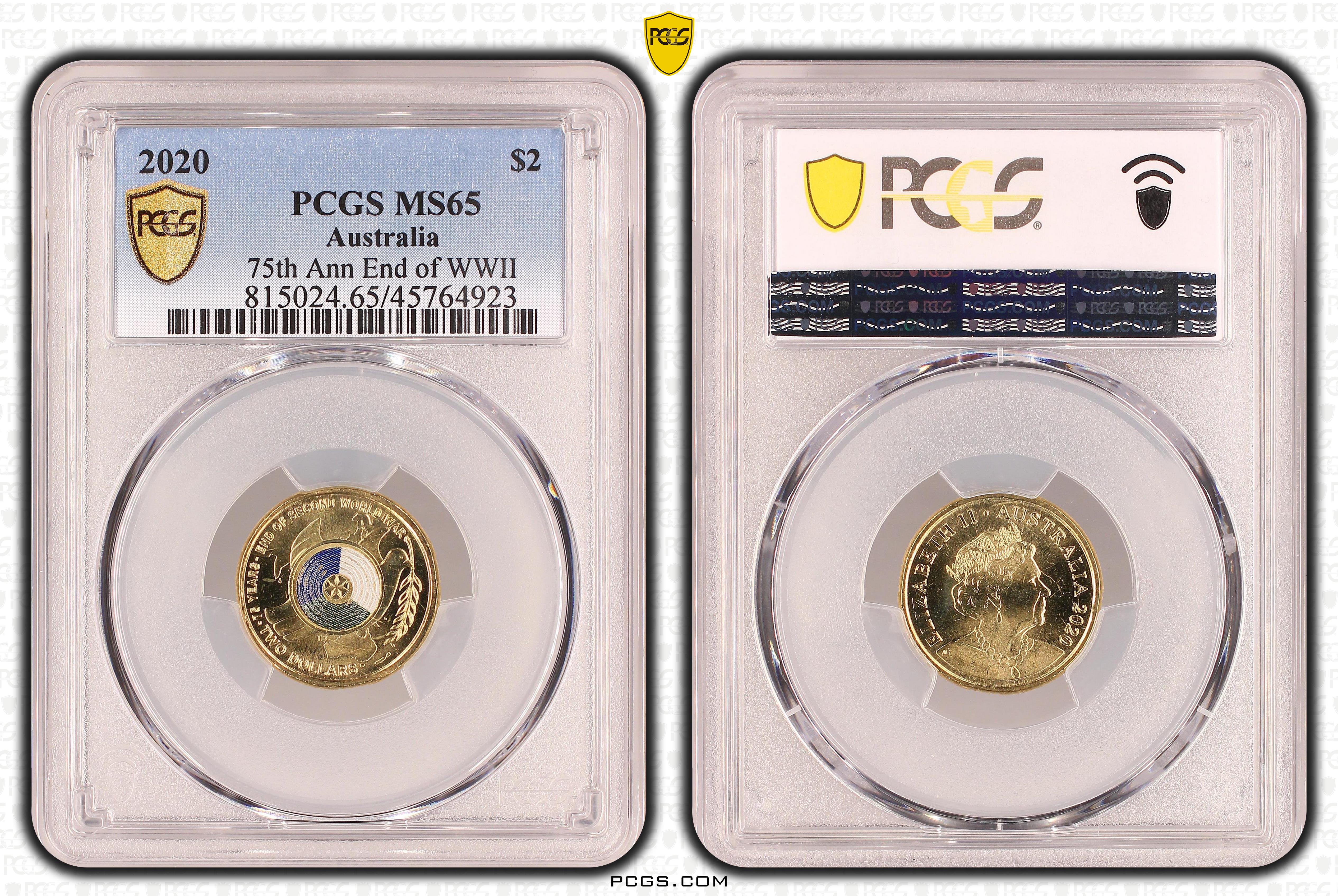 PCGS Certificate Verification Coin Details for Cert #45764923
