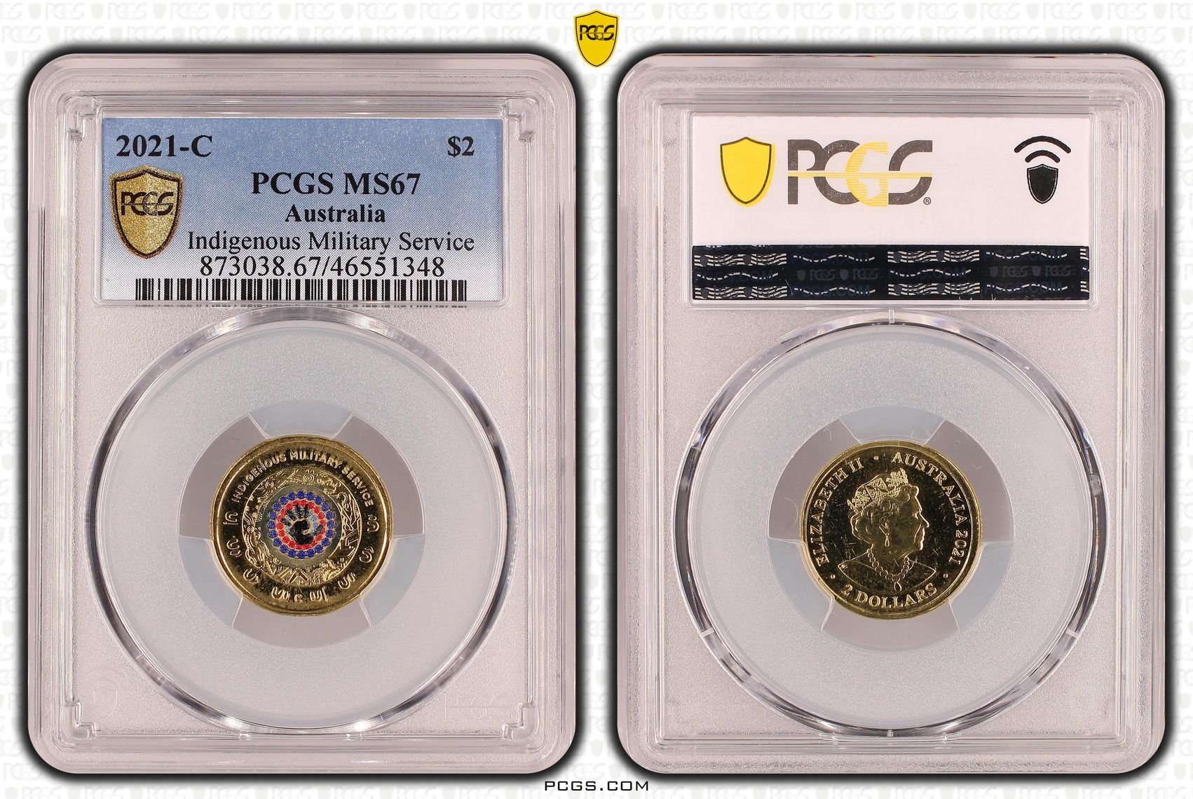 PCGS Certificate Verification Coin Details for Cert #46551348