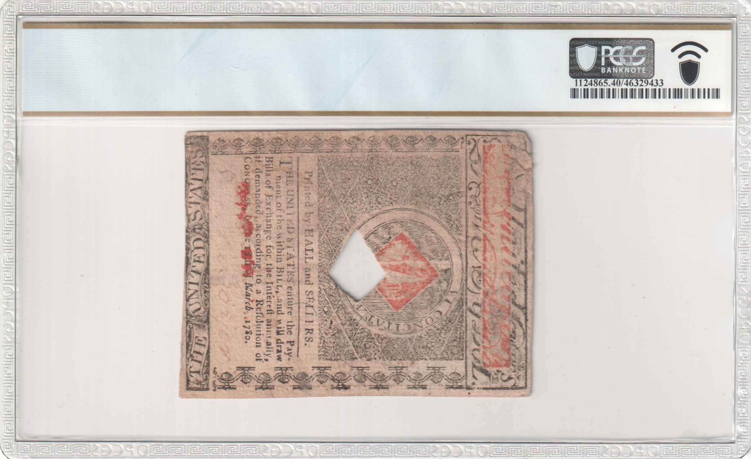 PCGS Certificate Verification Banknote Details for Cert #46329433