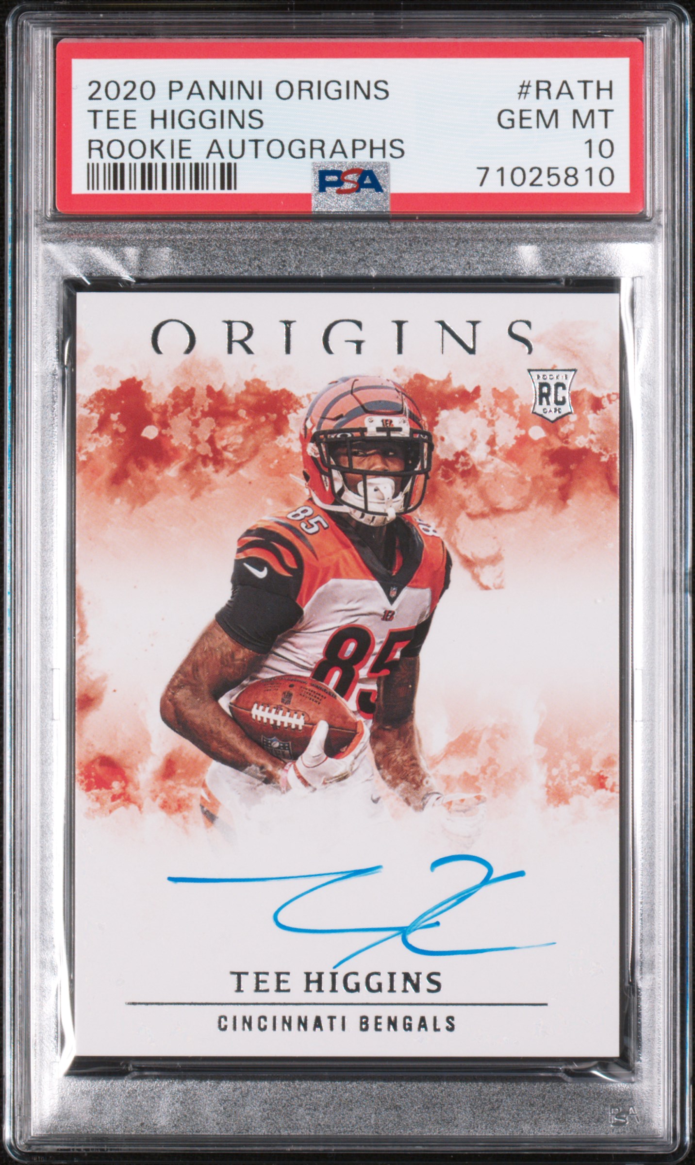 Tee Higgins 2020 Origins #RA-TH Rookie Autographs Price Guide - Sports ...