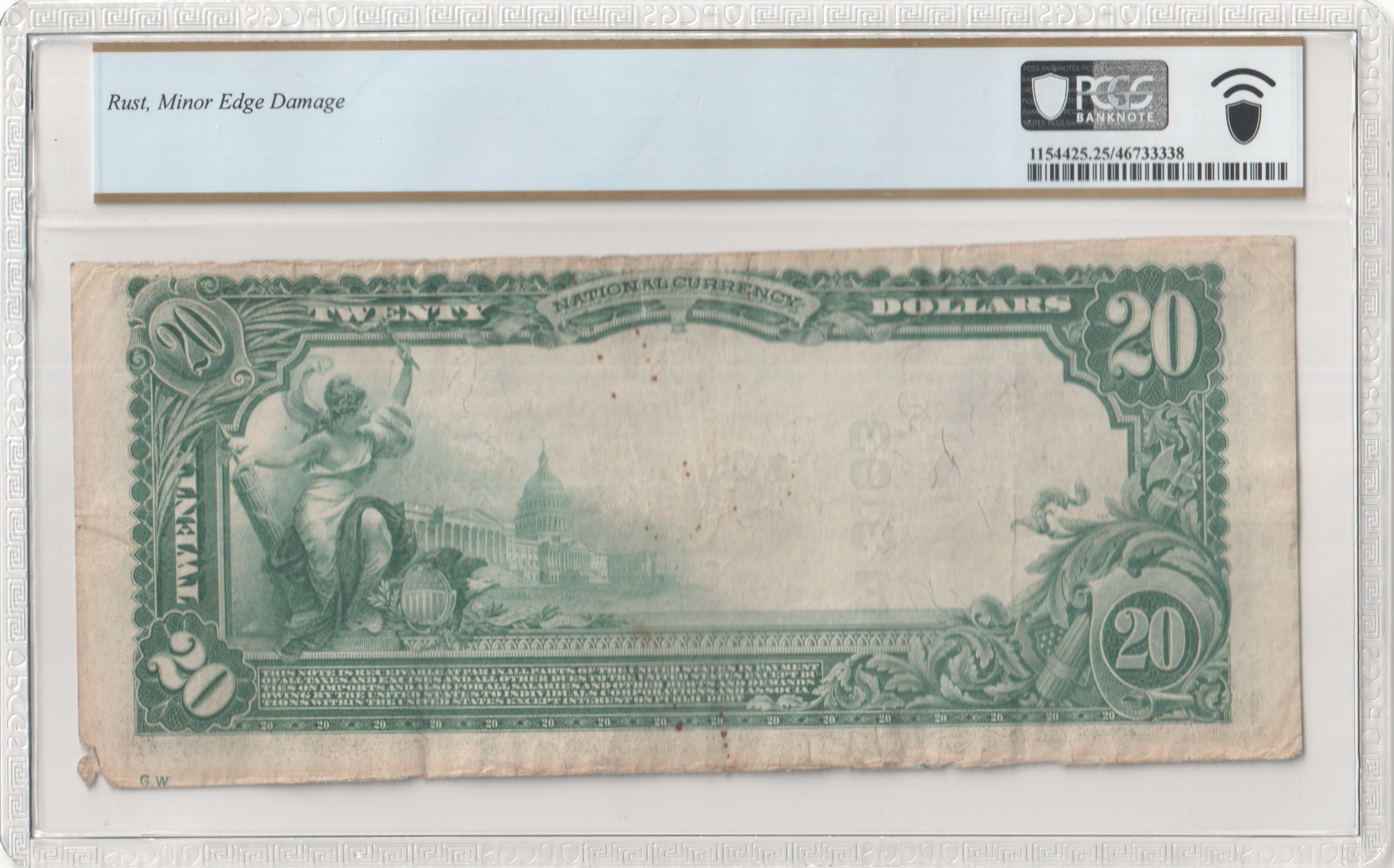 PCGS Certificate Verification Banknote Details for Cert #46733338