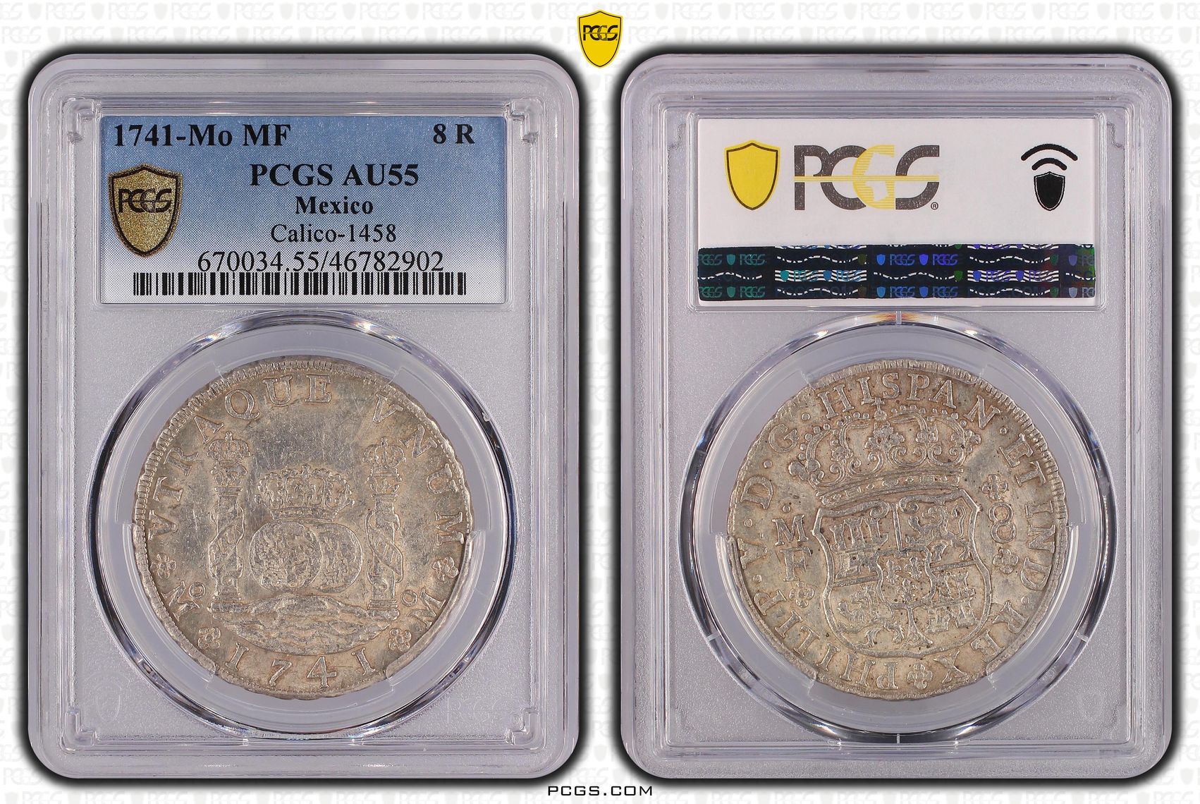 PCGS Certificate Verification Coin Details for Cert #46782902