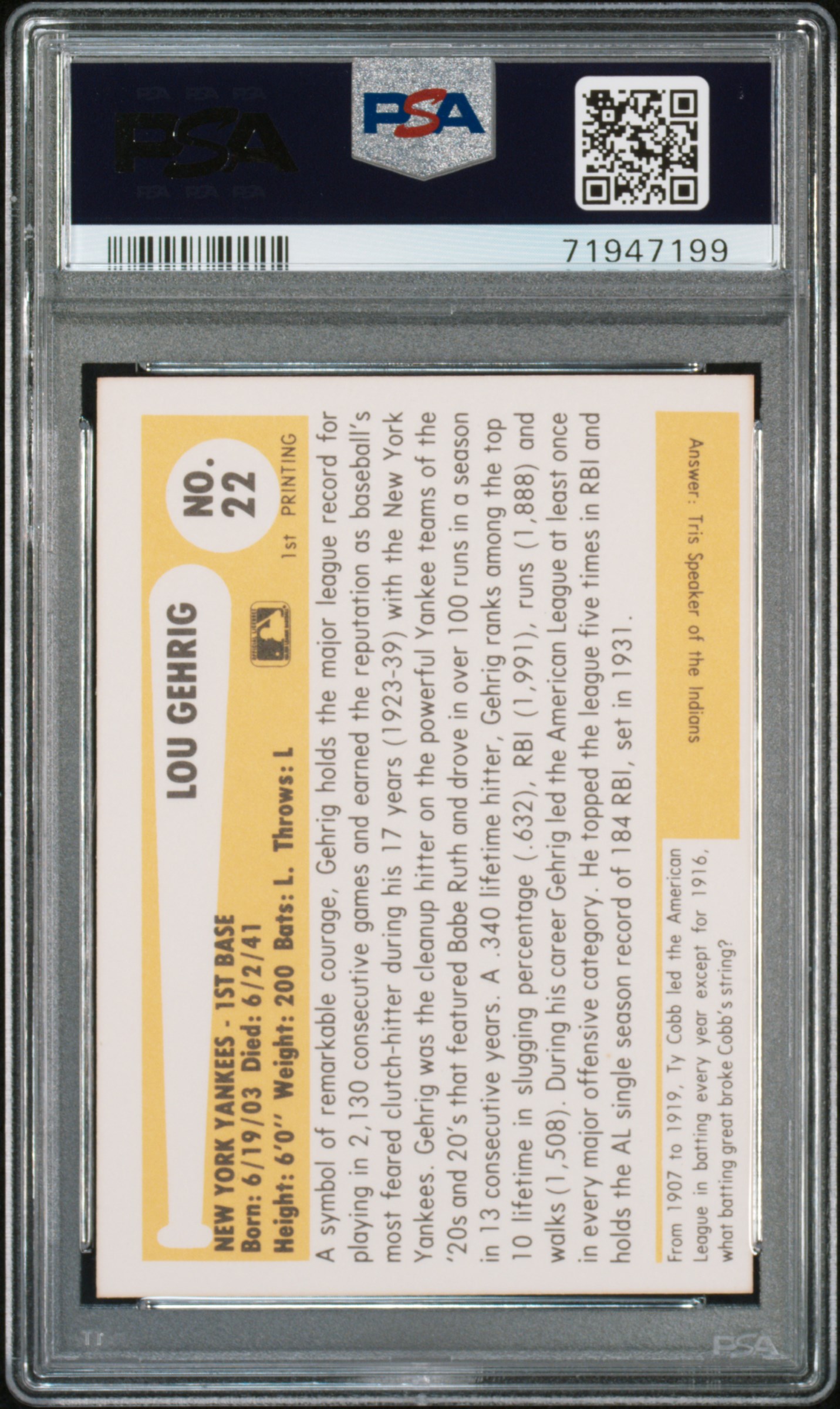 Baseball - 1980-88 Baseball Immortals - Complete Set: Dave's B's - "HOF ...