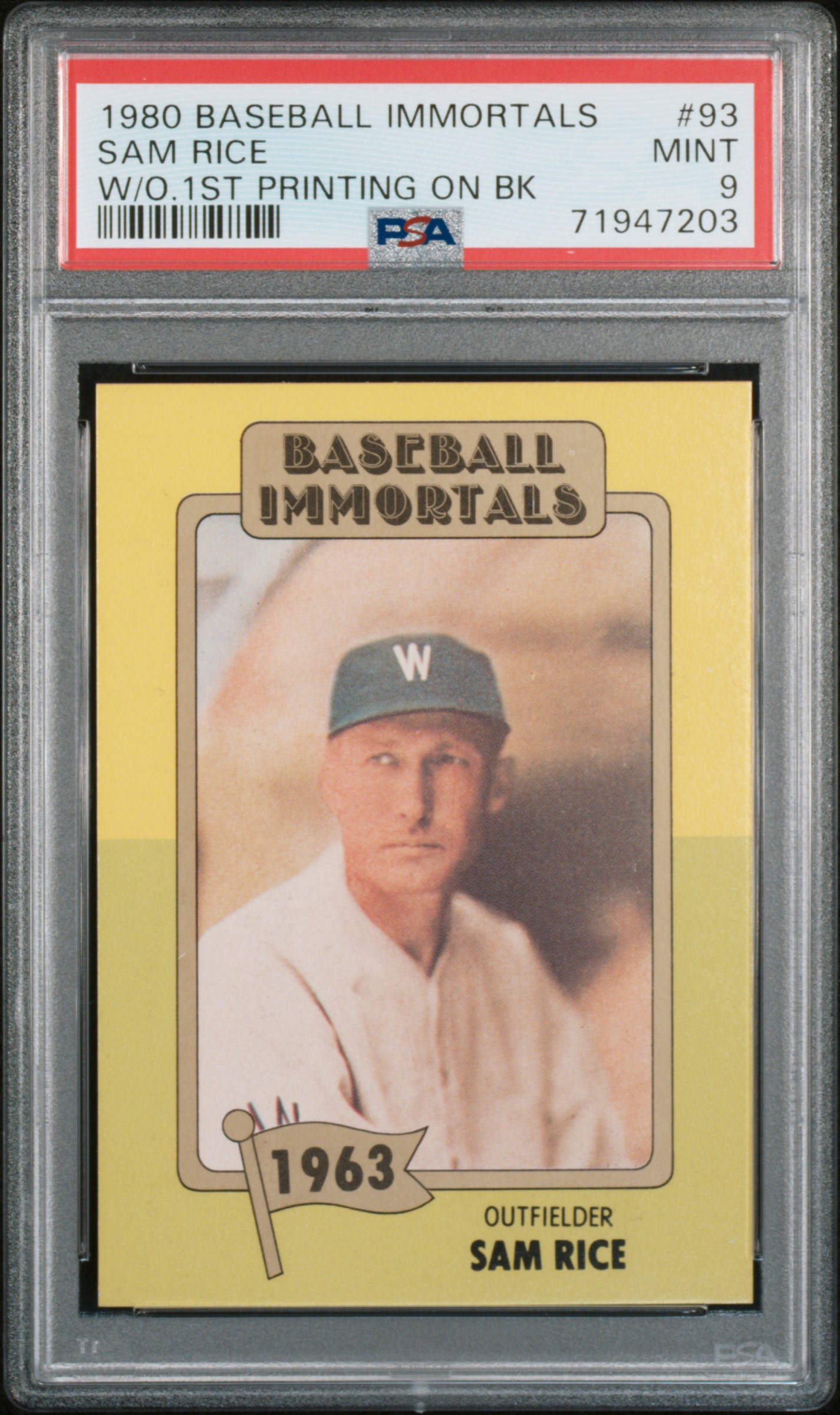 Baseball - 1980-88 Baseball Immortals - Complete Set: Dave's B's - "HOF ...