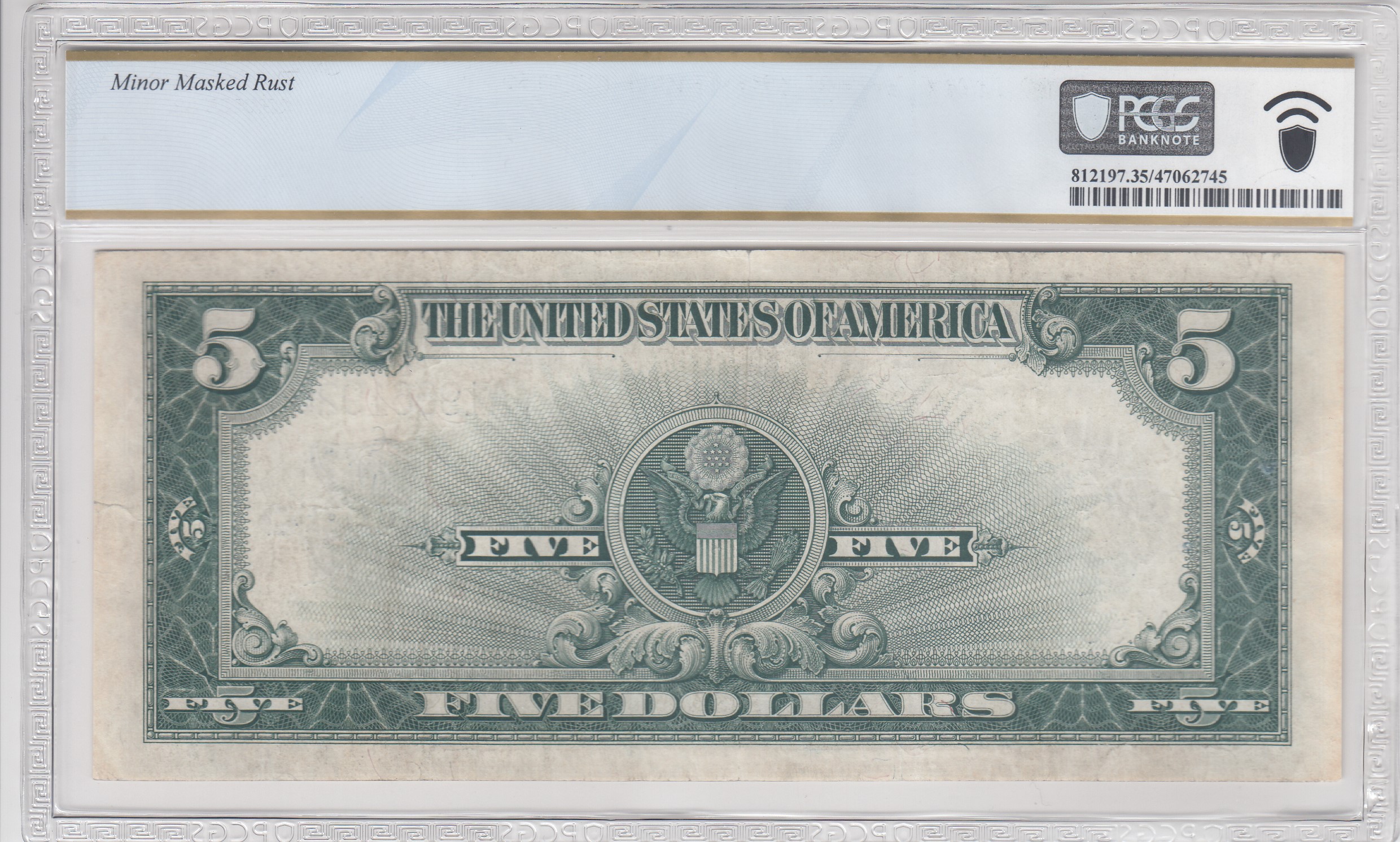PCGS Certificate Verification Banknote Details for Cert #47062745