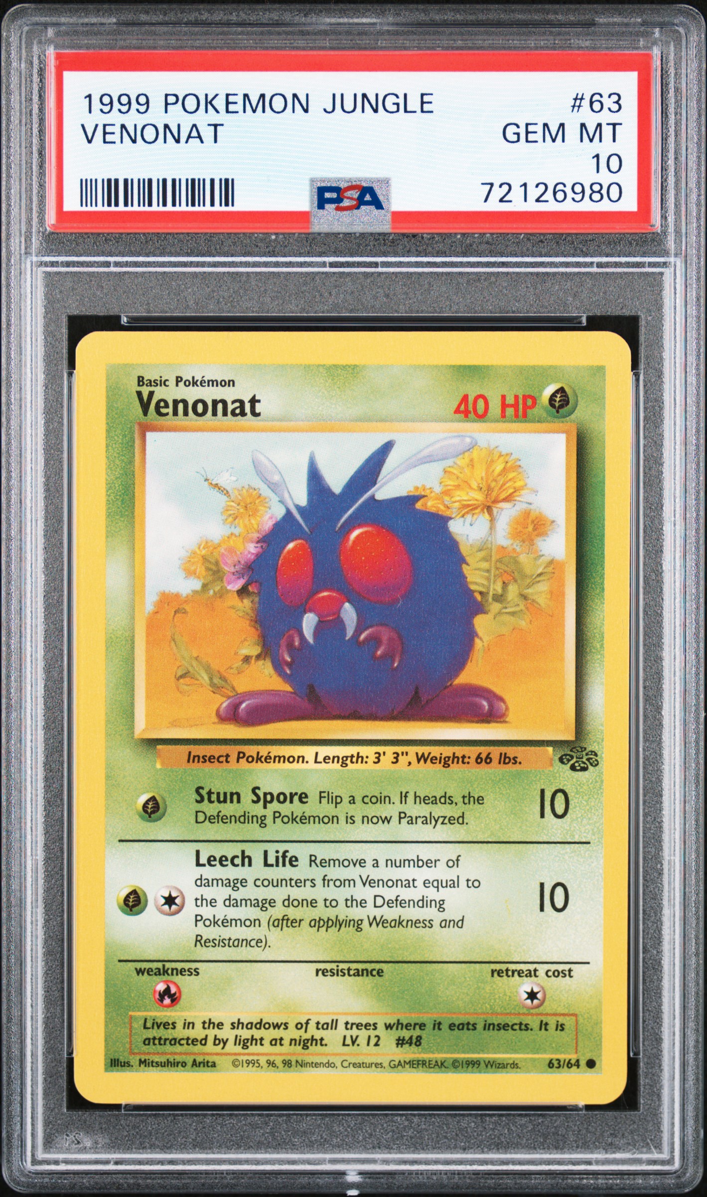 Venonat 1999 Jungle #63/64 Unlimited Price Guide - Sports Card Investor