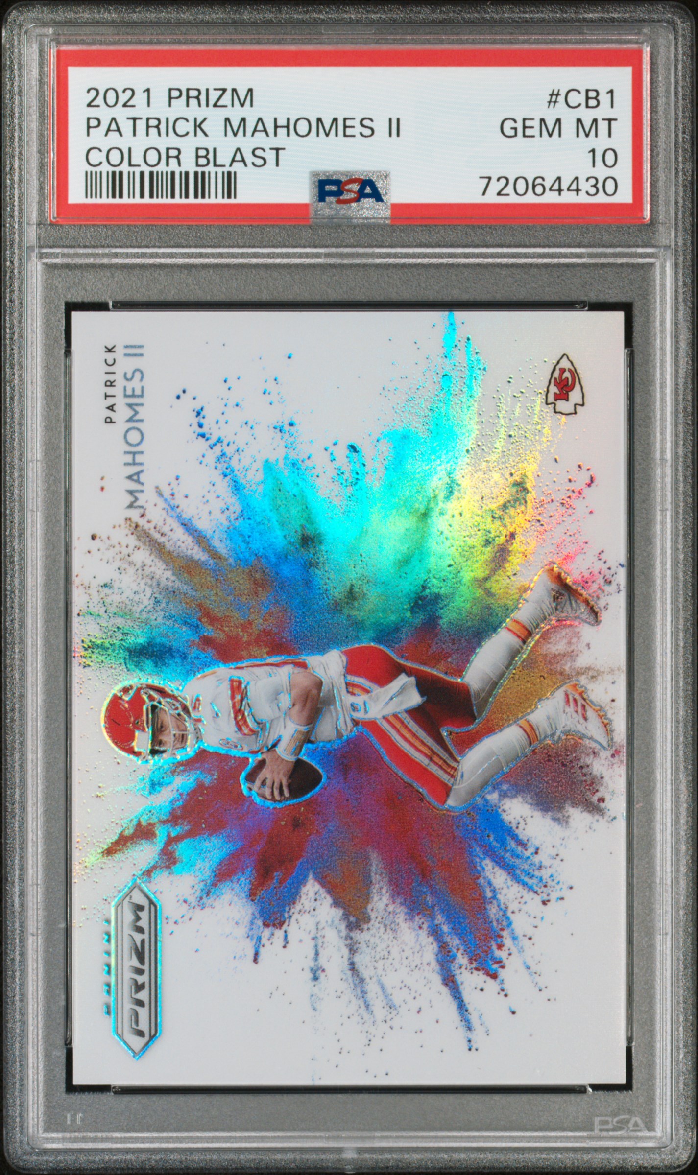 2021 PATRICK MAHOMES II PANINI PRIZM COLOR BLAST COLOR BLAST | Veriswap