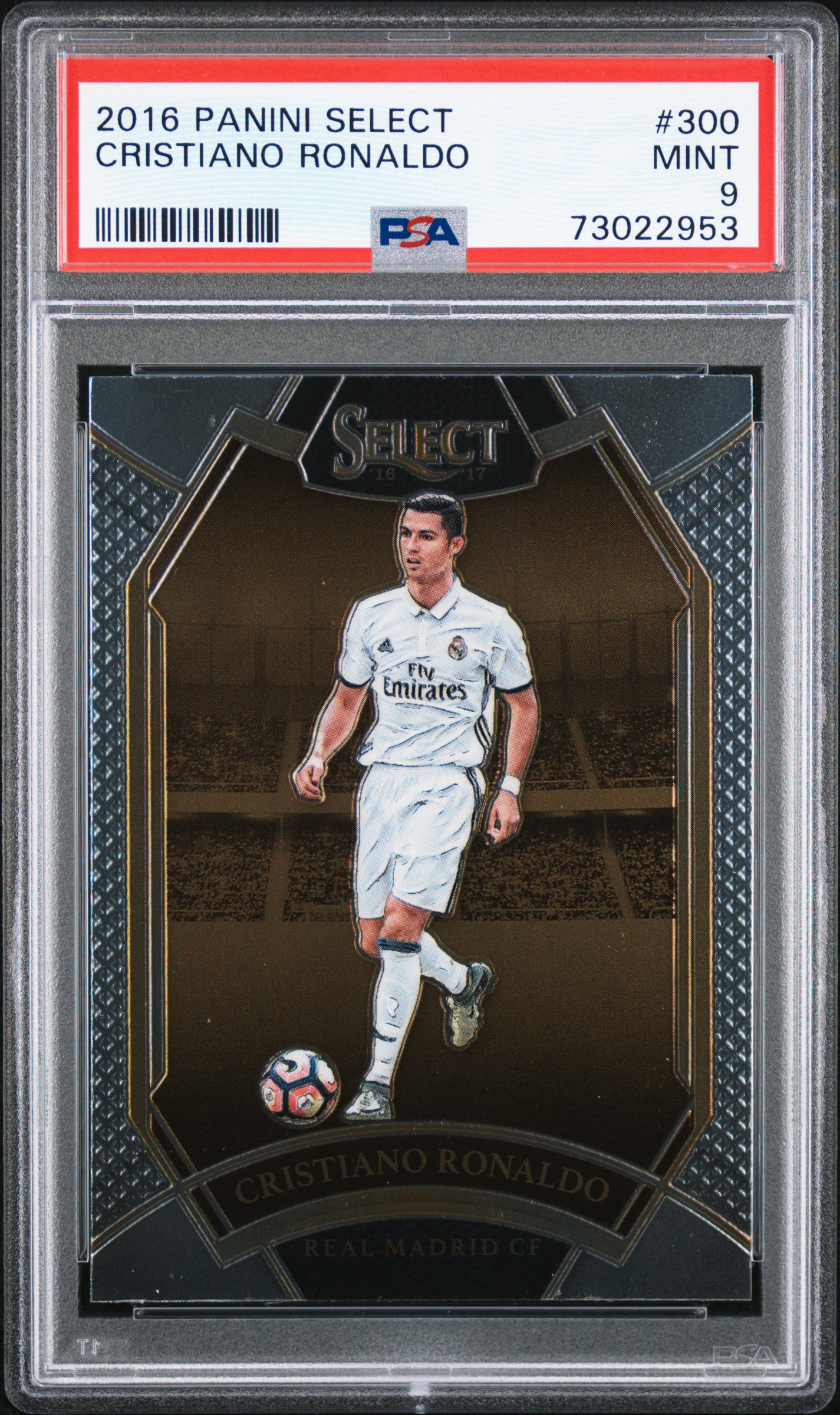 Cristiano Ronaldo 2016 Select #300 Field Level PSA 9 Price Guide ...